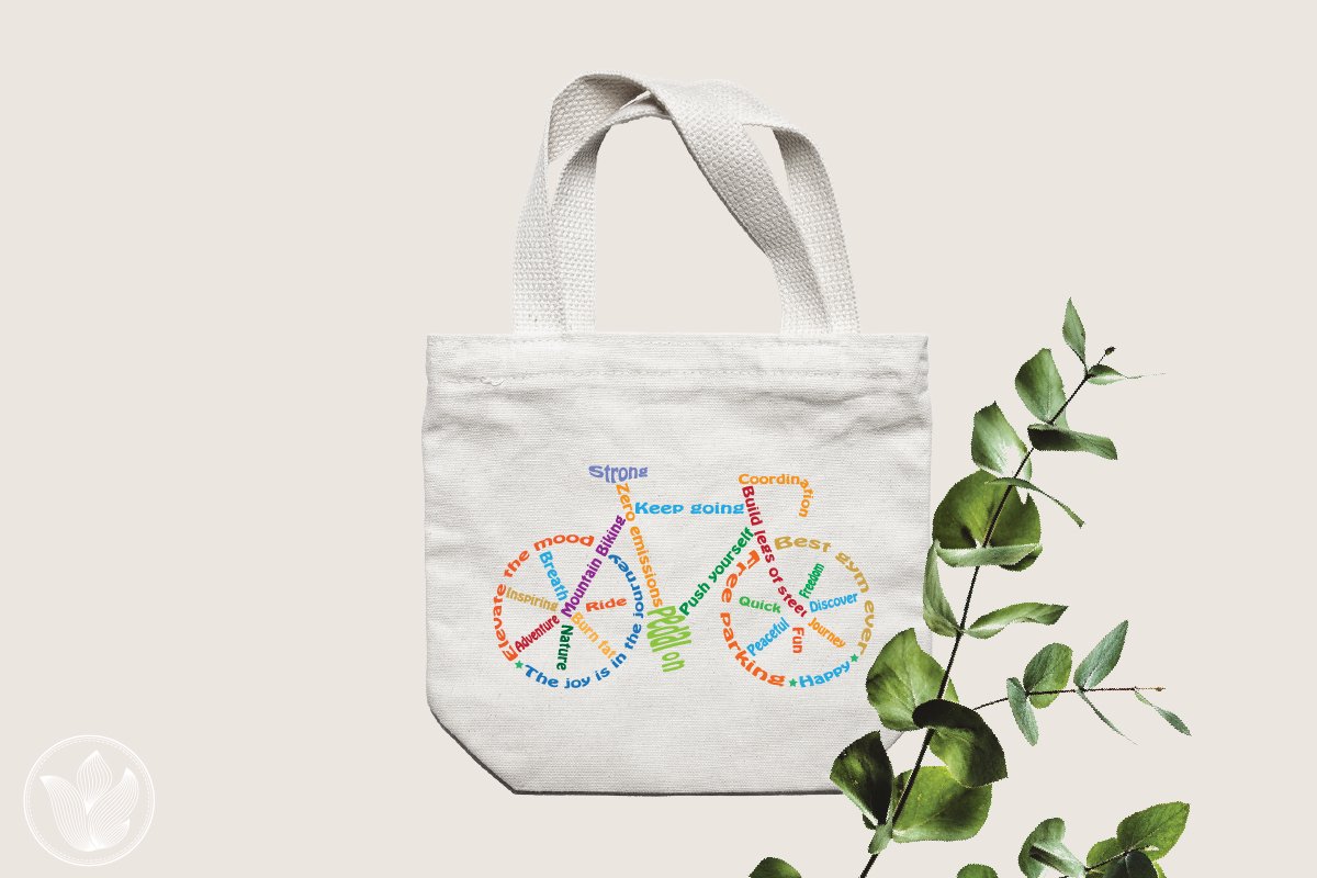 Bicycle Word Art design, Svg cut file, Lettering design (101958) | Cut ...