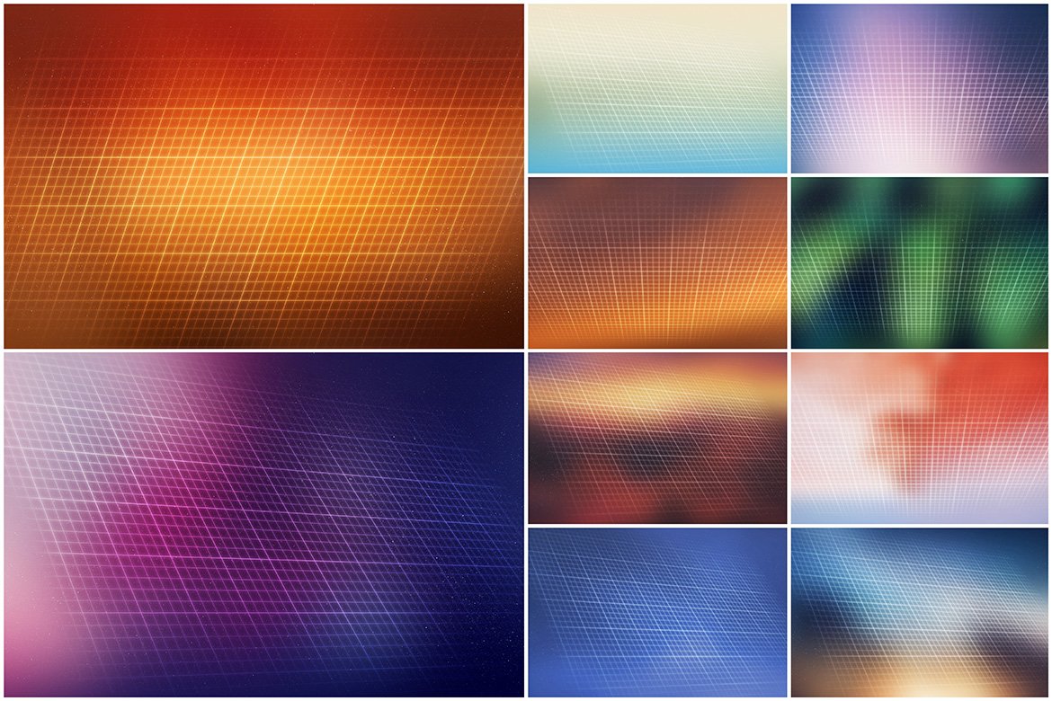 20 Space Grid Backgrounds 2 (559673) | Backgrounds | Design Bundles
