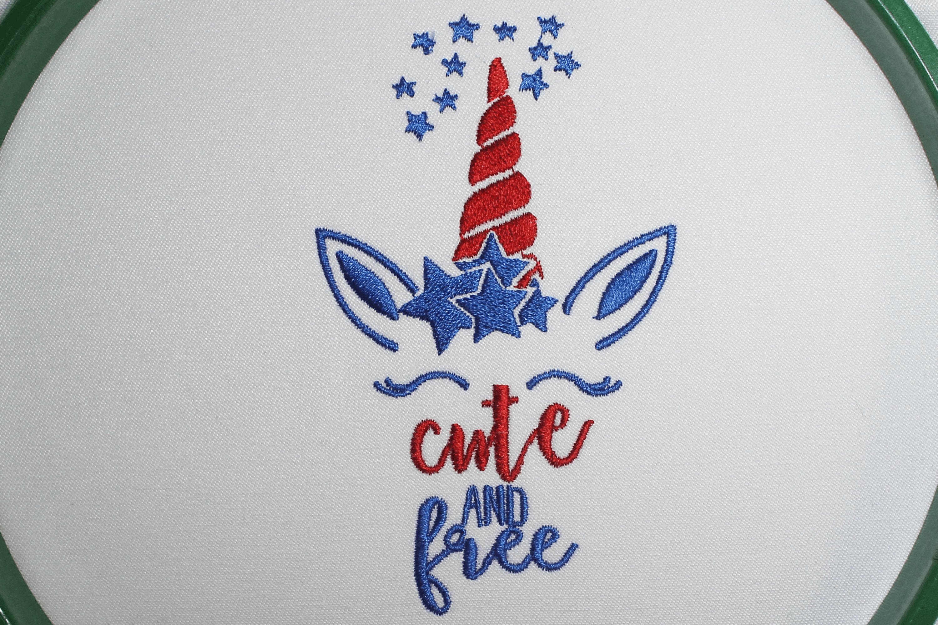 Cute and Free Unicorn Embroidery, 3 sizes