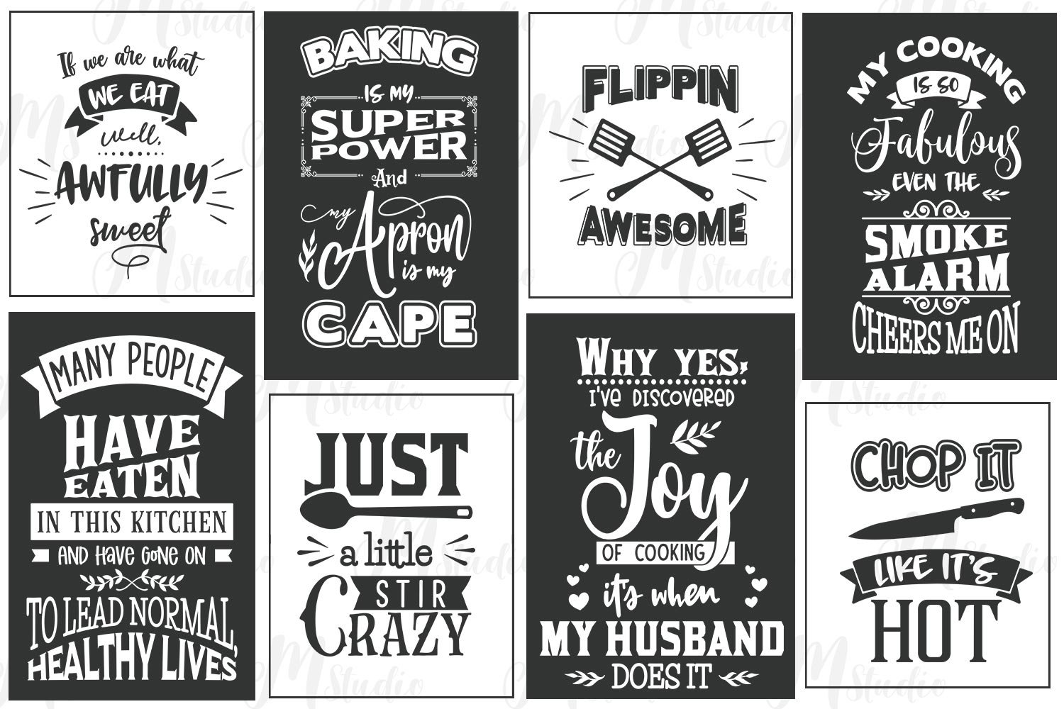 Funny Kitchen SVG Bundle (1048503) | Cut Files | Design Bundles