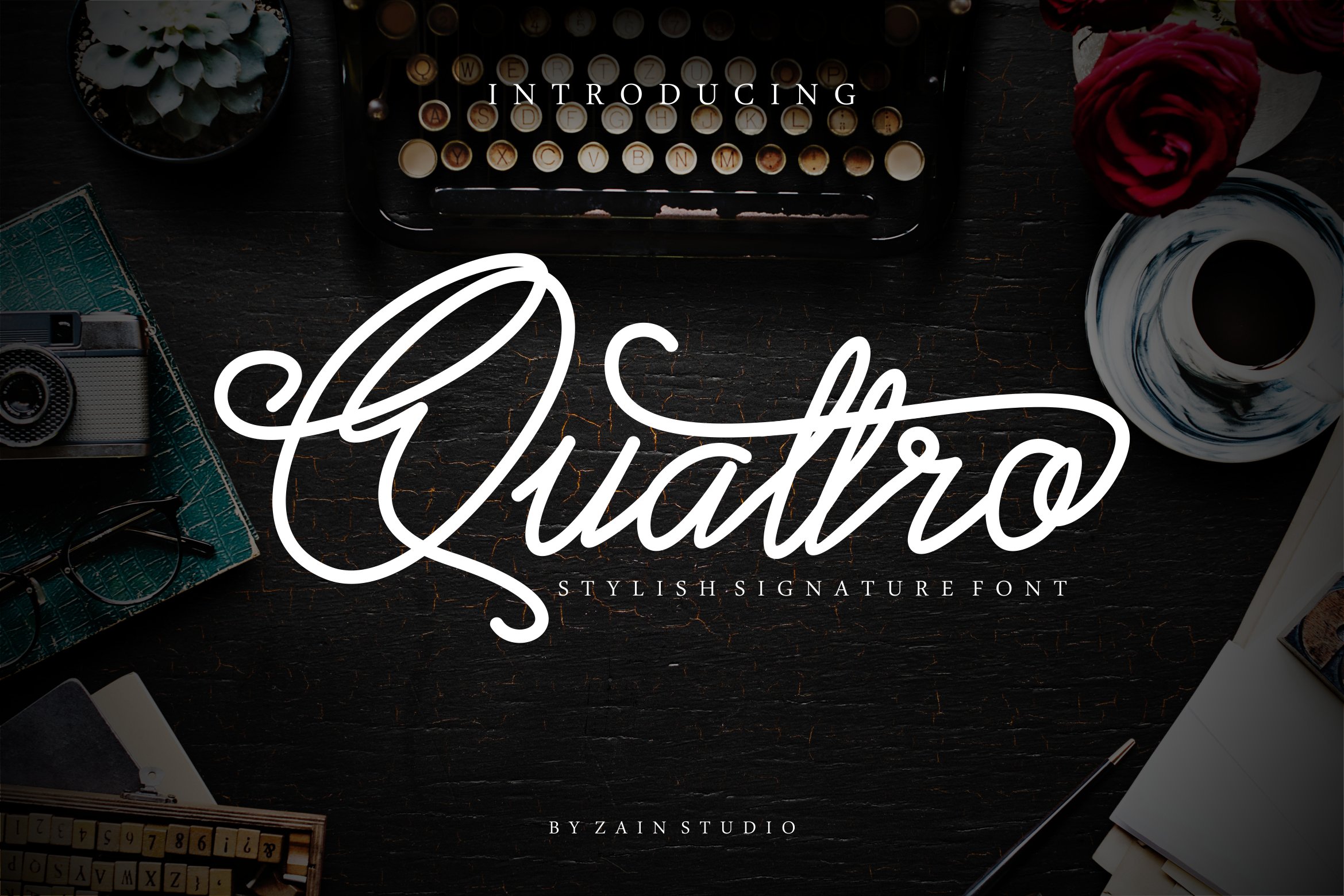 Quattro Script (407457) | Handwritten | Font Bundles