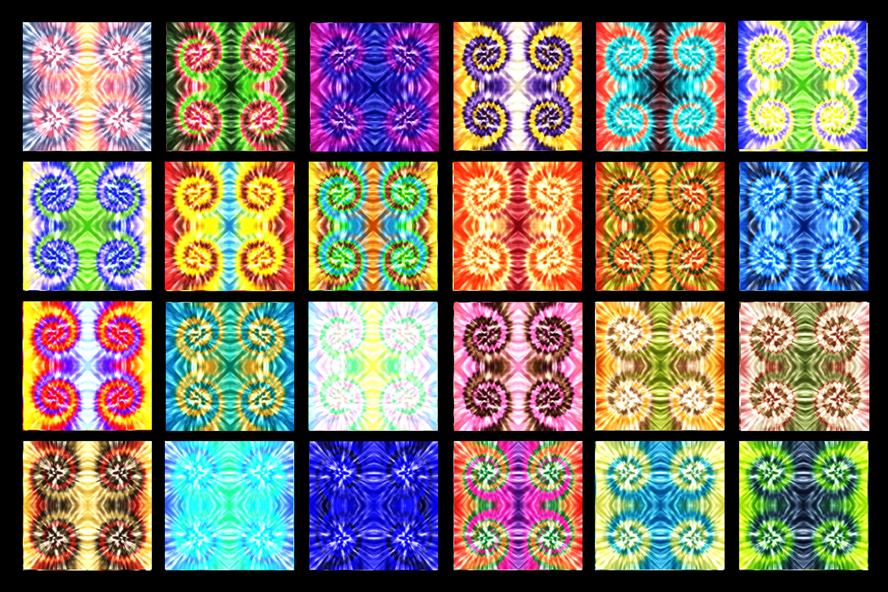 100 Seamless Tie Dye Digital Paper Textures (555017) | Backgrounds ...