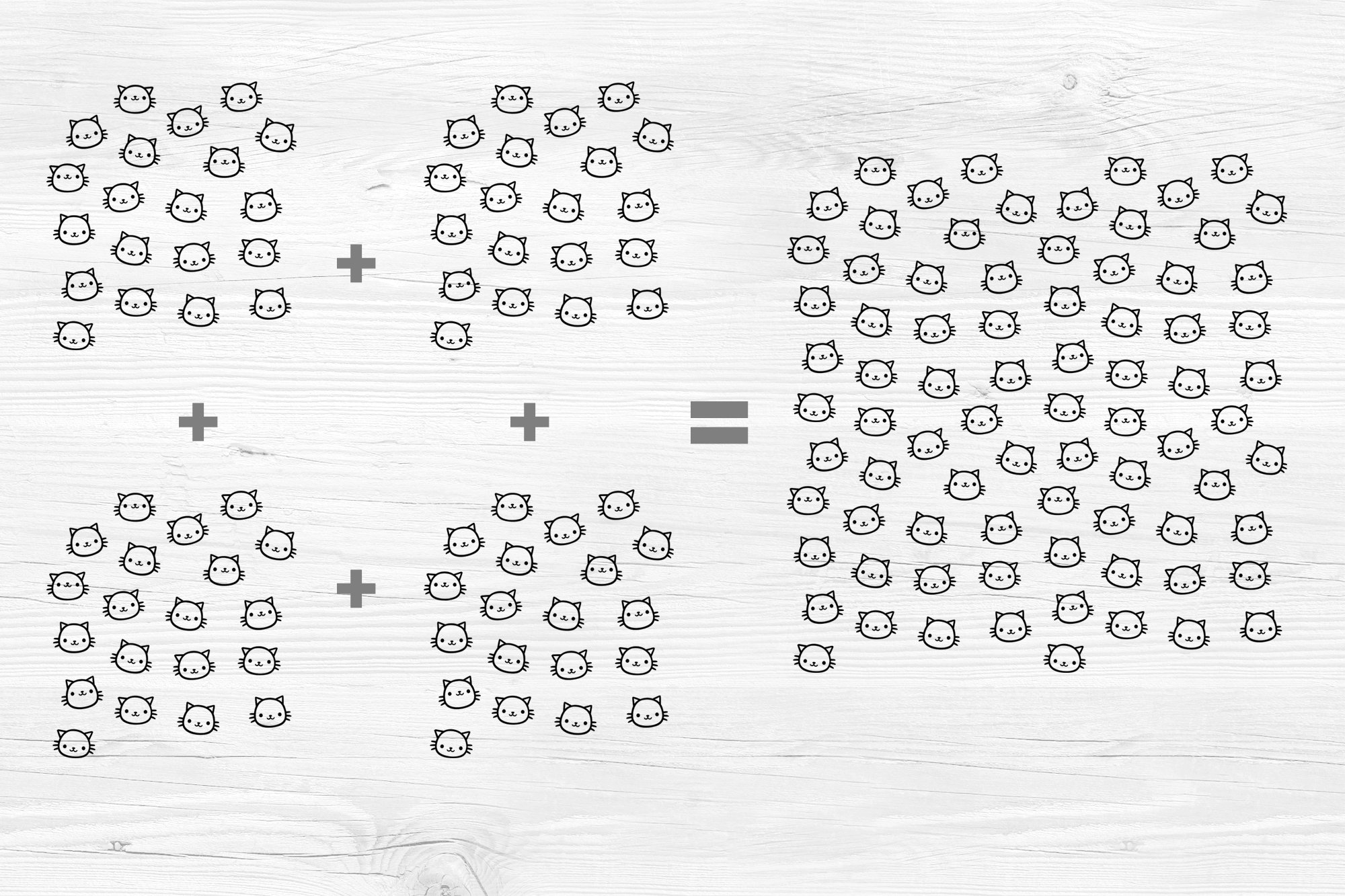 Cat pattern svg Cute cat svg Cat digital paper pack Cat paw