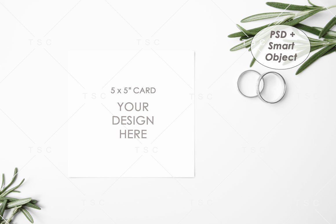5' x 5' Card Mockup (924277) | Mockups | Design Bundles