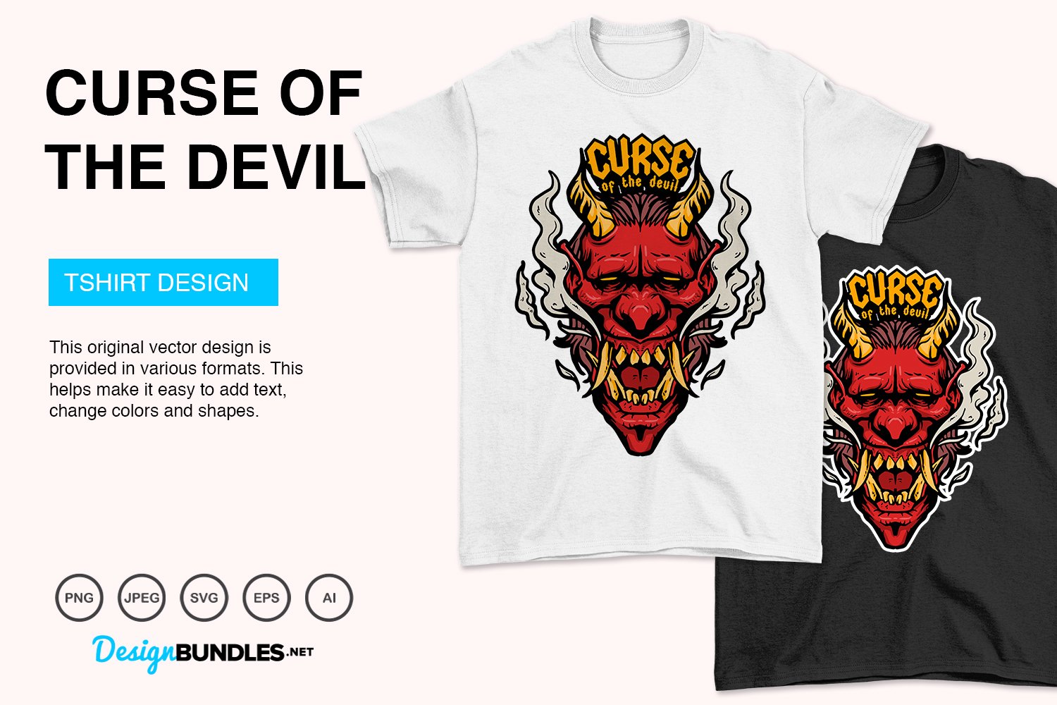 Curse of The Devil Vector Illustration