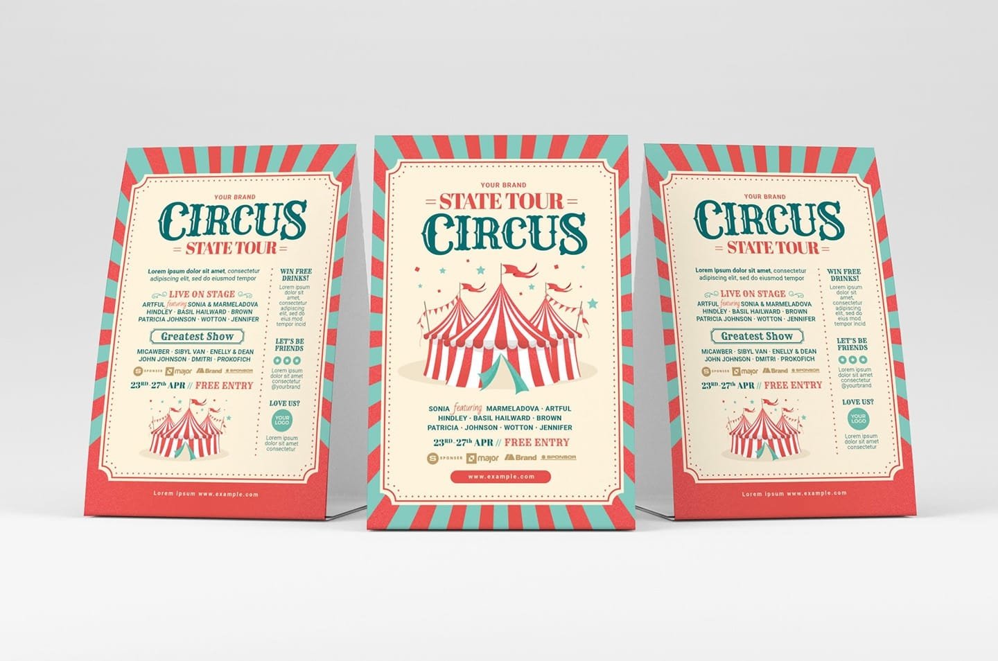Circus Flyer Template (440130) | Flyers | Design Bundles