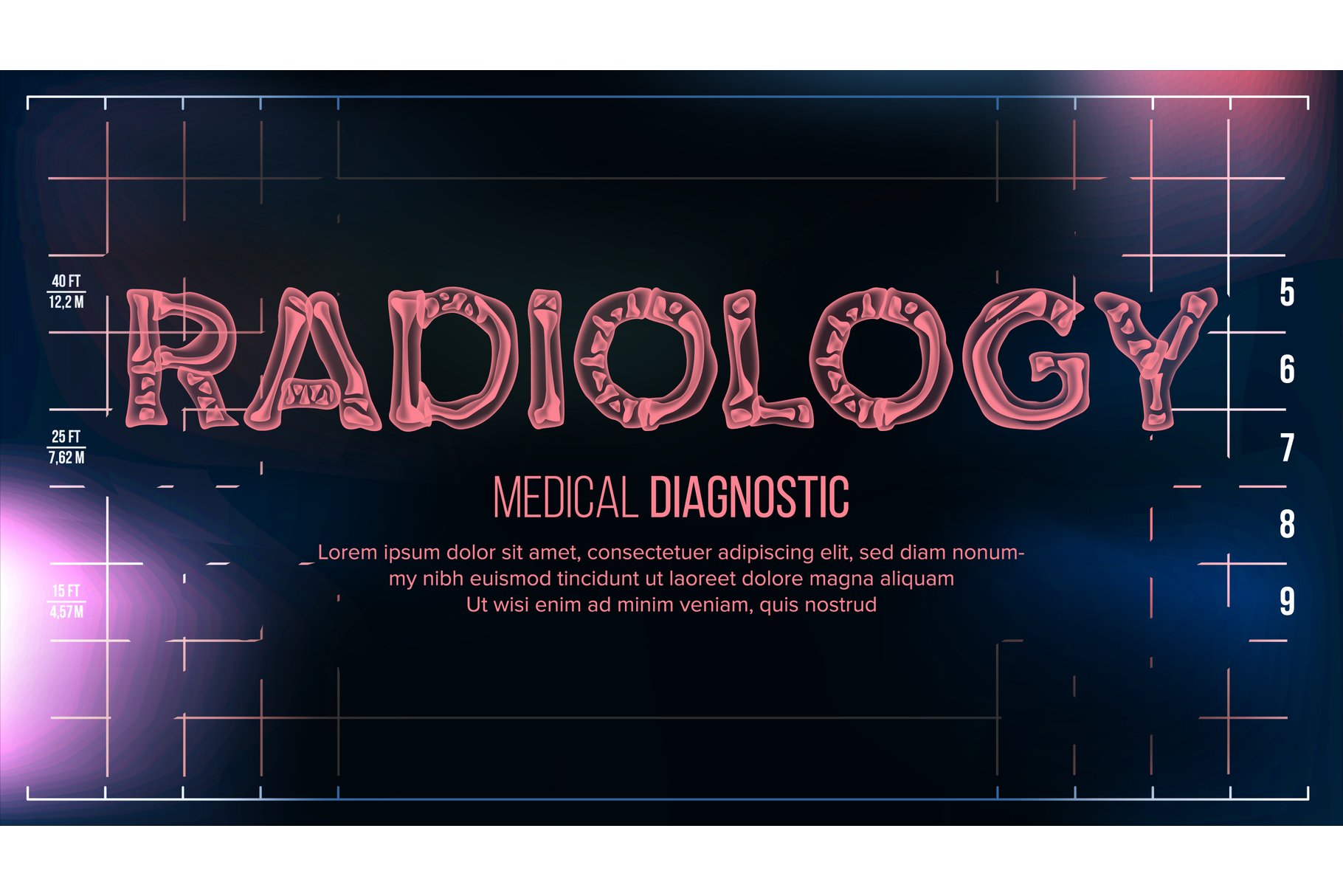 Radiology Banner Vector. Medical Background. Transparent (706657 ...