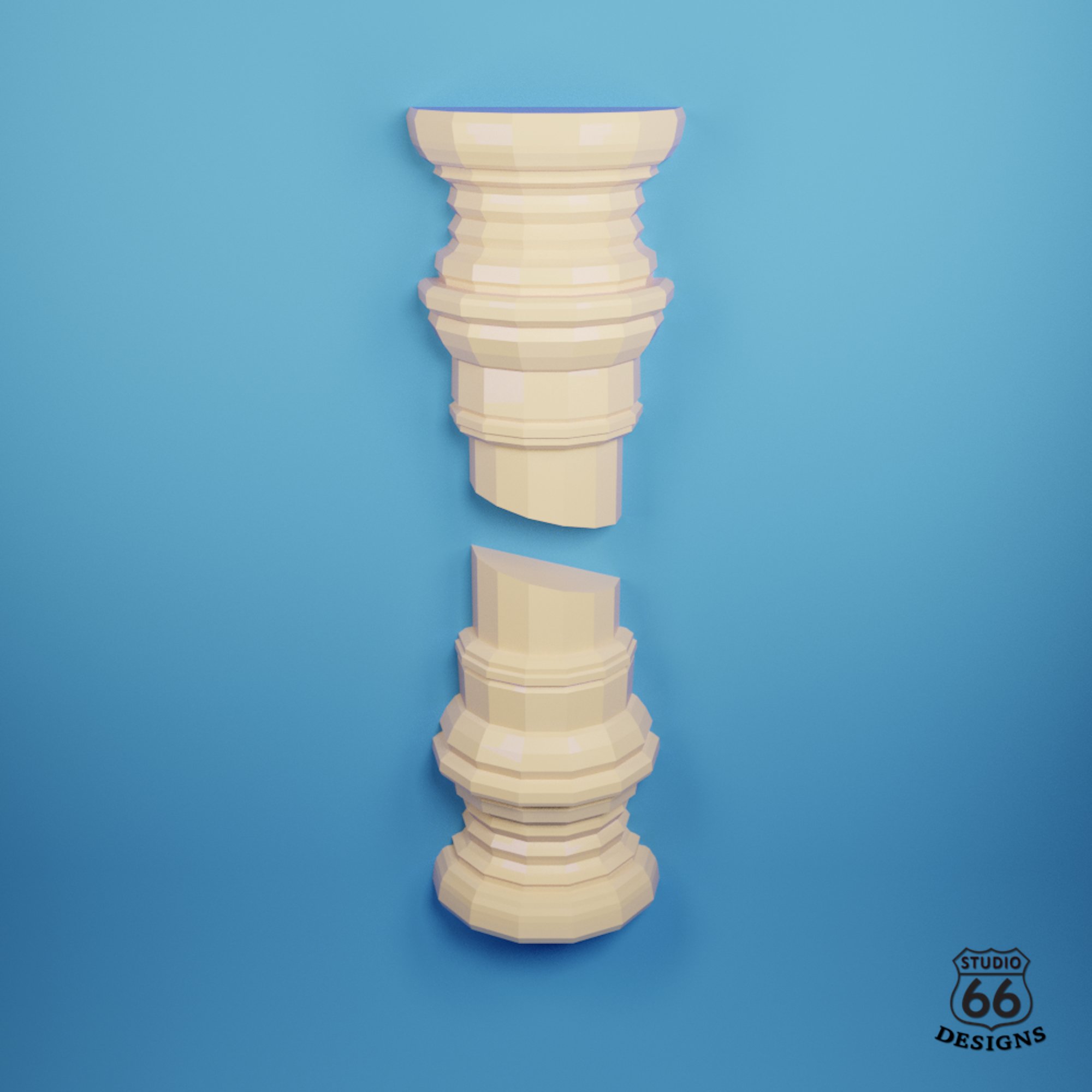 Greek Column Papercraft, Interior Greek Column (532466) | Paper Cutting ...