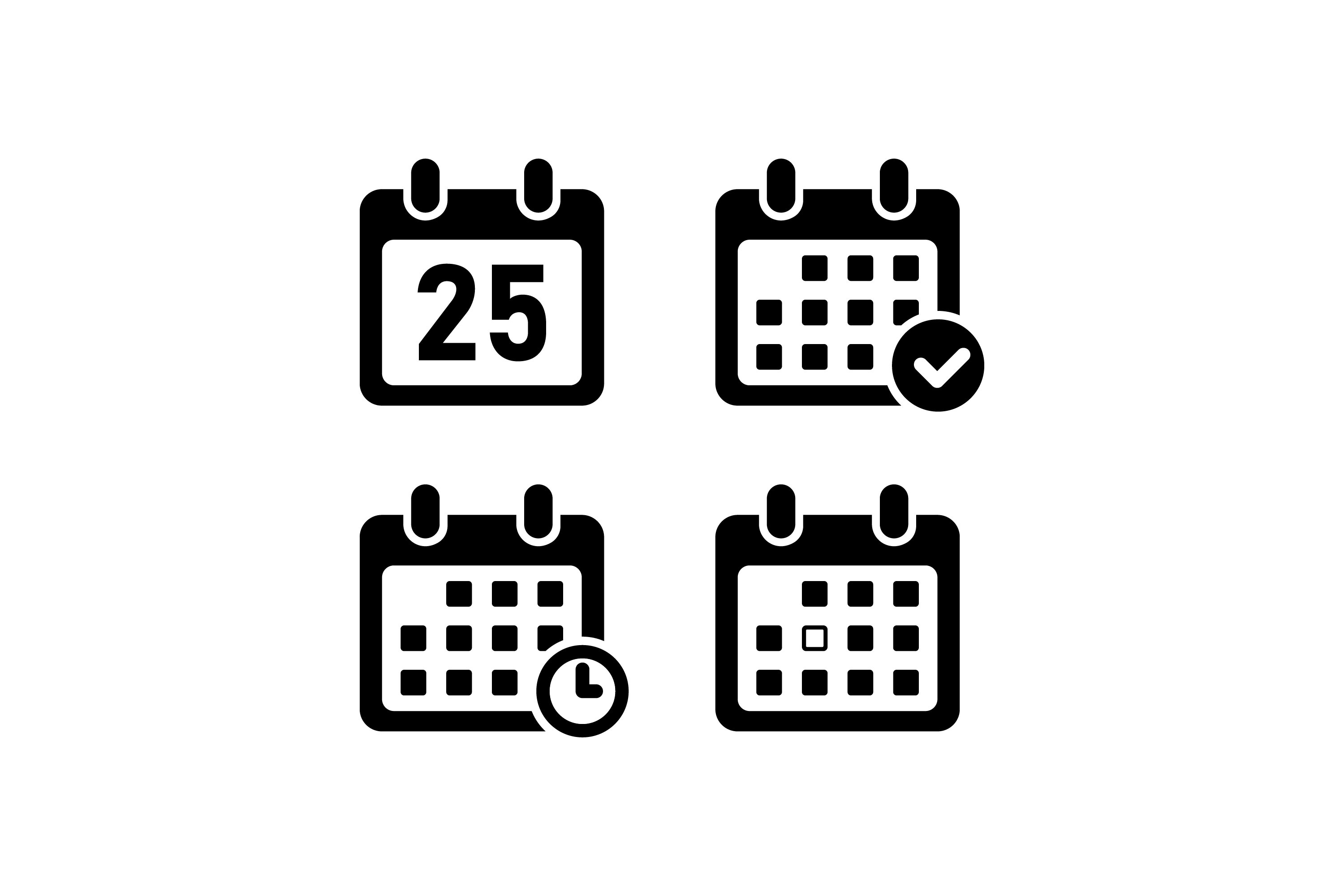Day calendar icon set. Business plan. Time elements. Vector (906144 ...