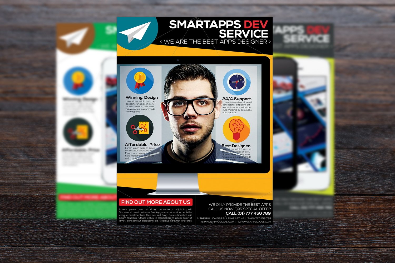 SmartApps Developer Flyer (156486) | Flyers | Design Bundles