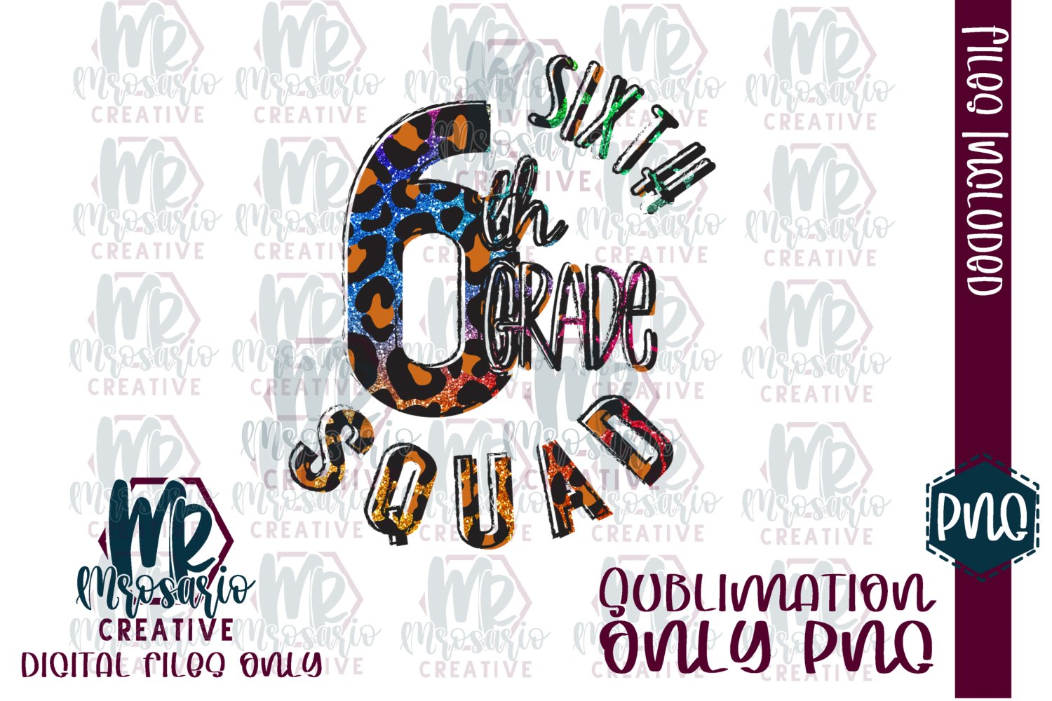 Sixth Grade Squad png, School Squad Sublimation PNG file (1500379 ...