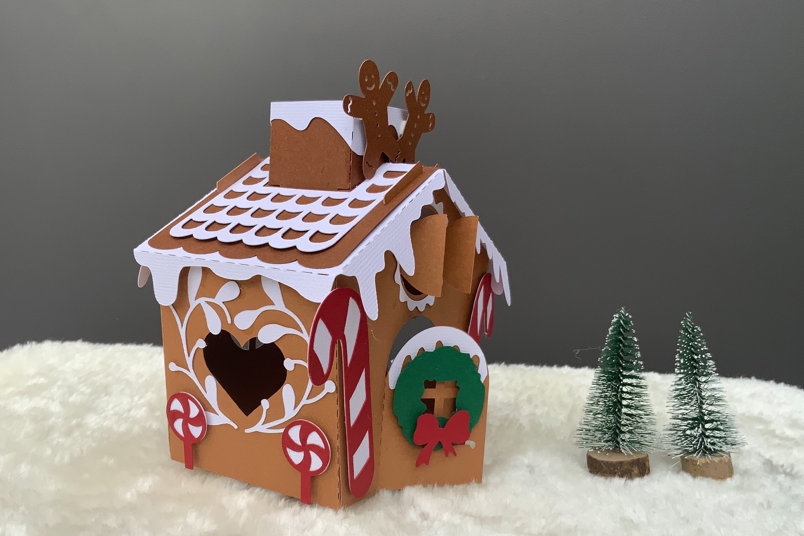 3D Gingerbread House SVG Christmas Paper Cut SVG 1104331 Paper Cutting Design Bundles