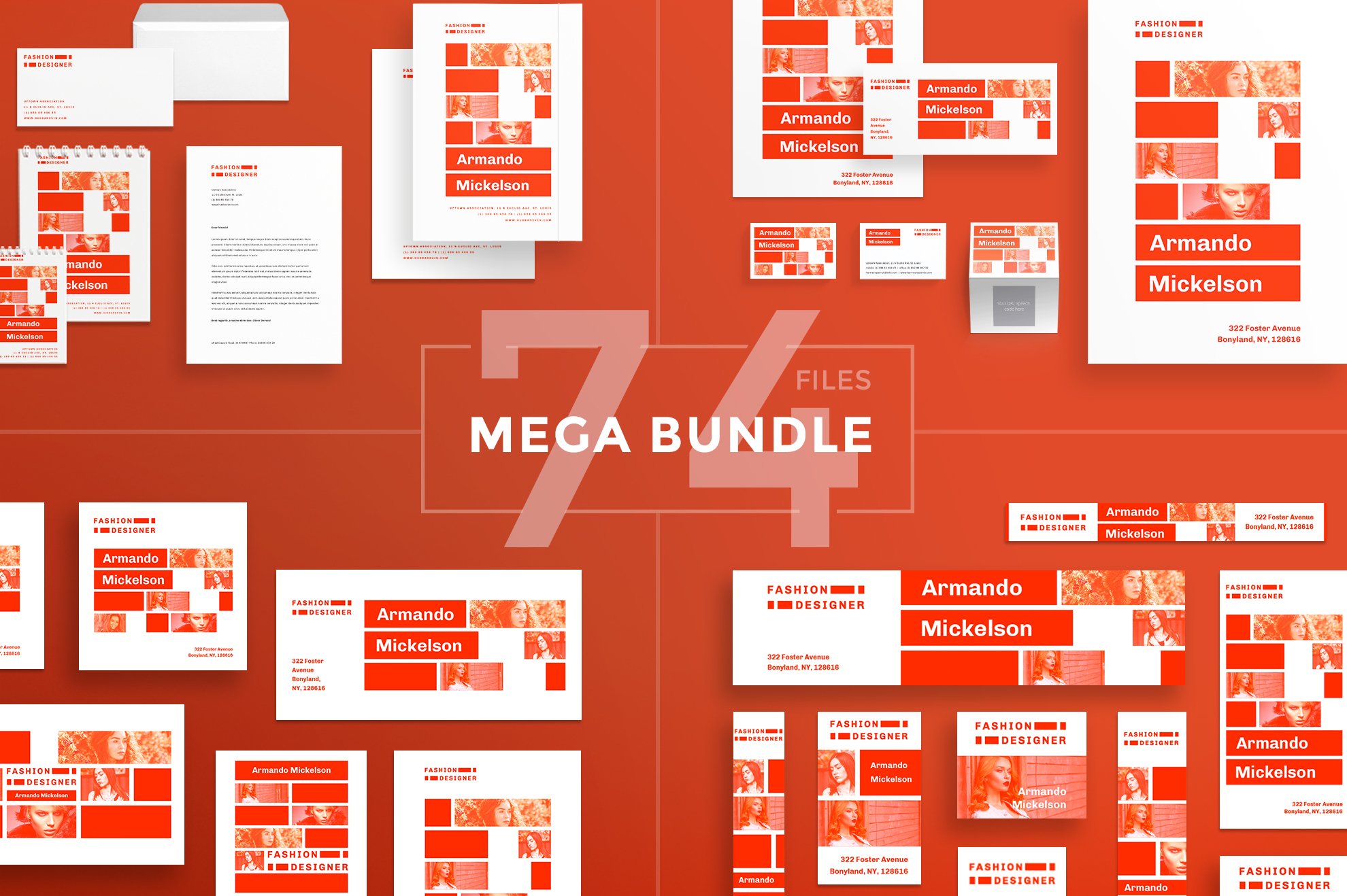 Fashion Designer Design Templates Bundle (109899) | Customizable ...