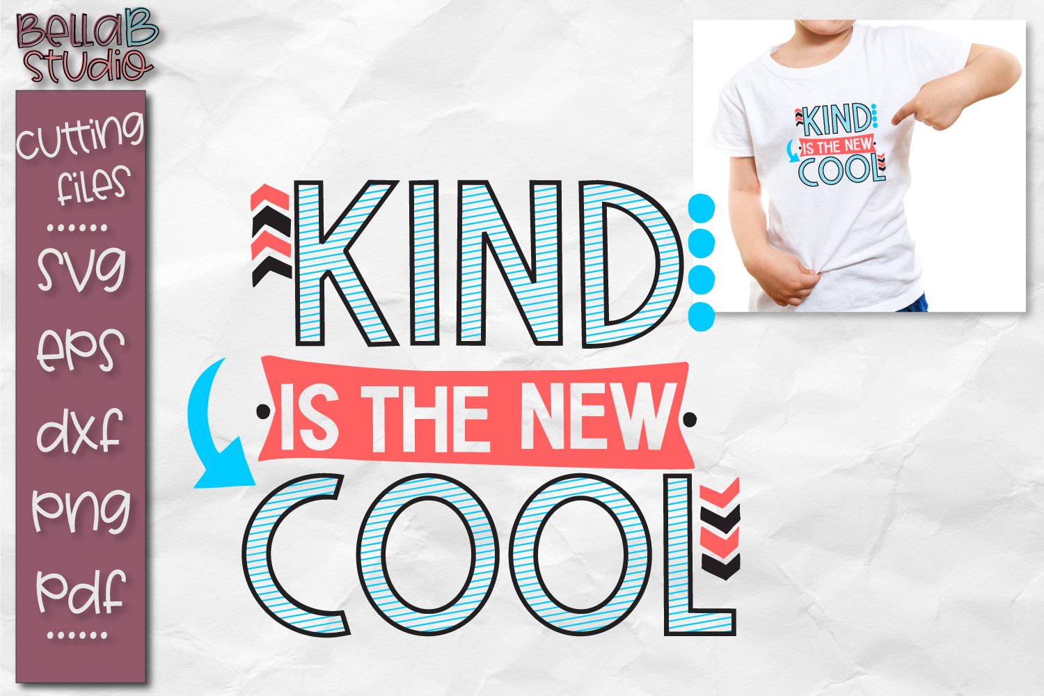 Kind is the New Cool SVG, Be Kind, Kindness SVG File (137802) | SVGs ...