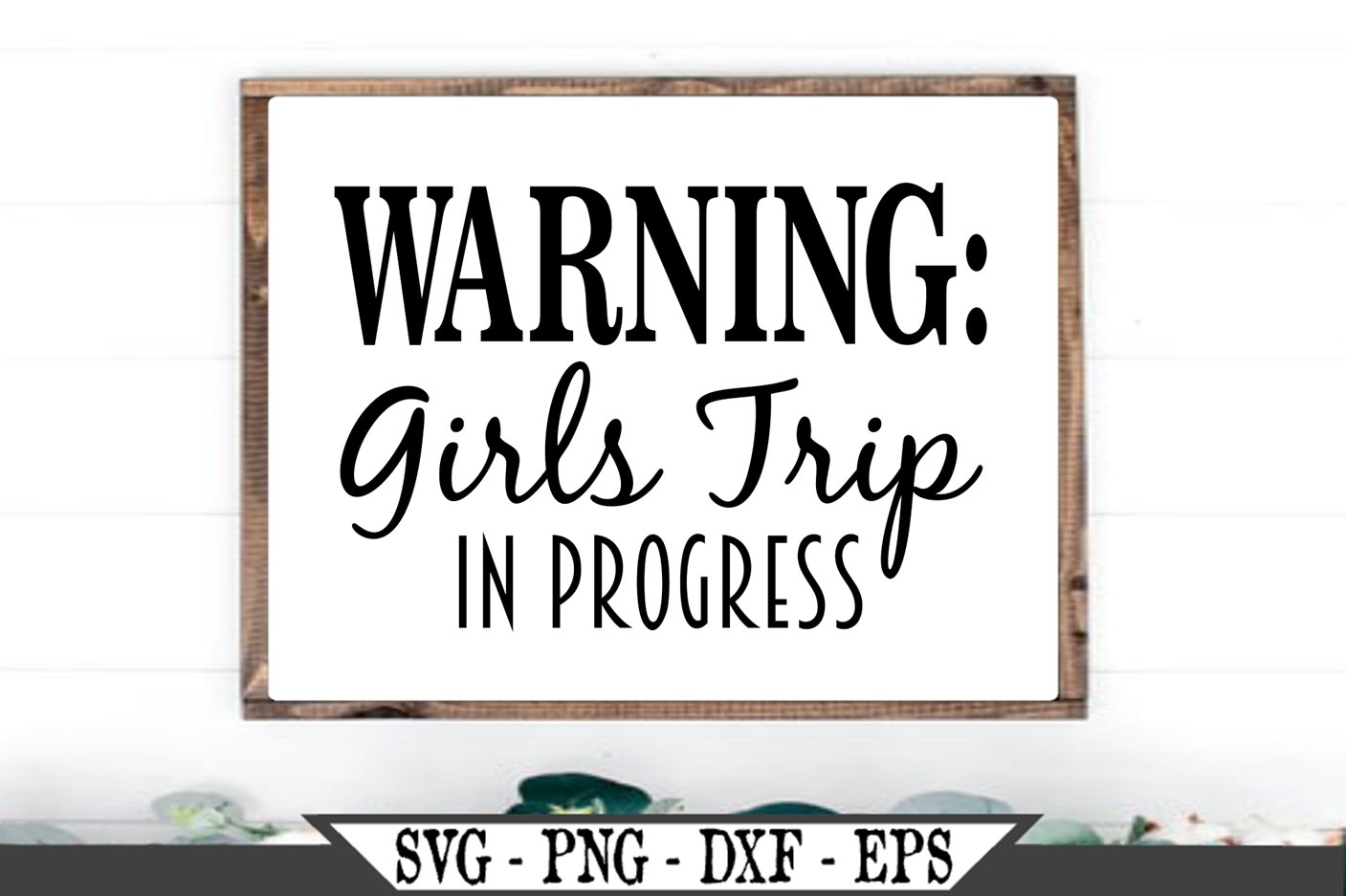 Warning Girls Trip In Progress SVG (719440) | SVGs | Design Bundles