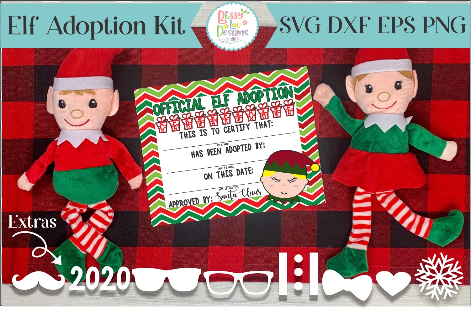 Elf Adoption Certificate Printable and Elf SVG dress kit (930766 ...