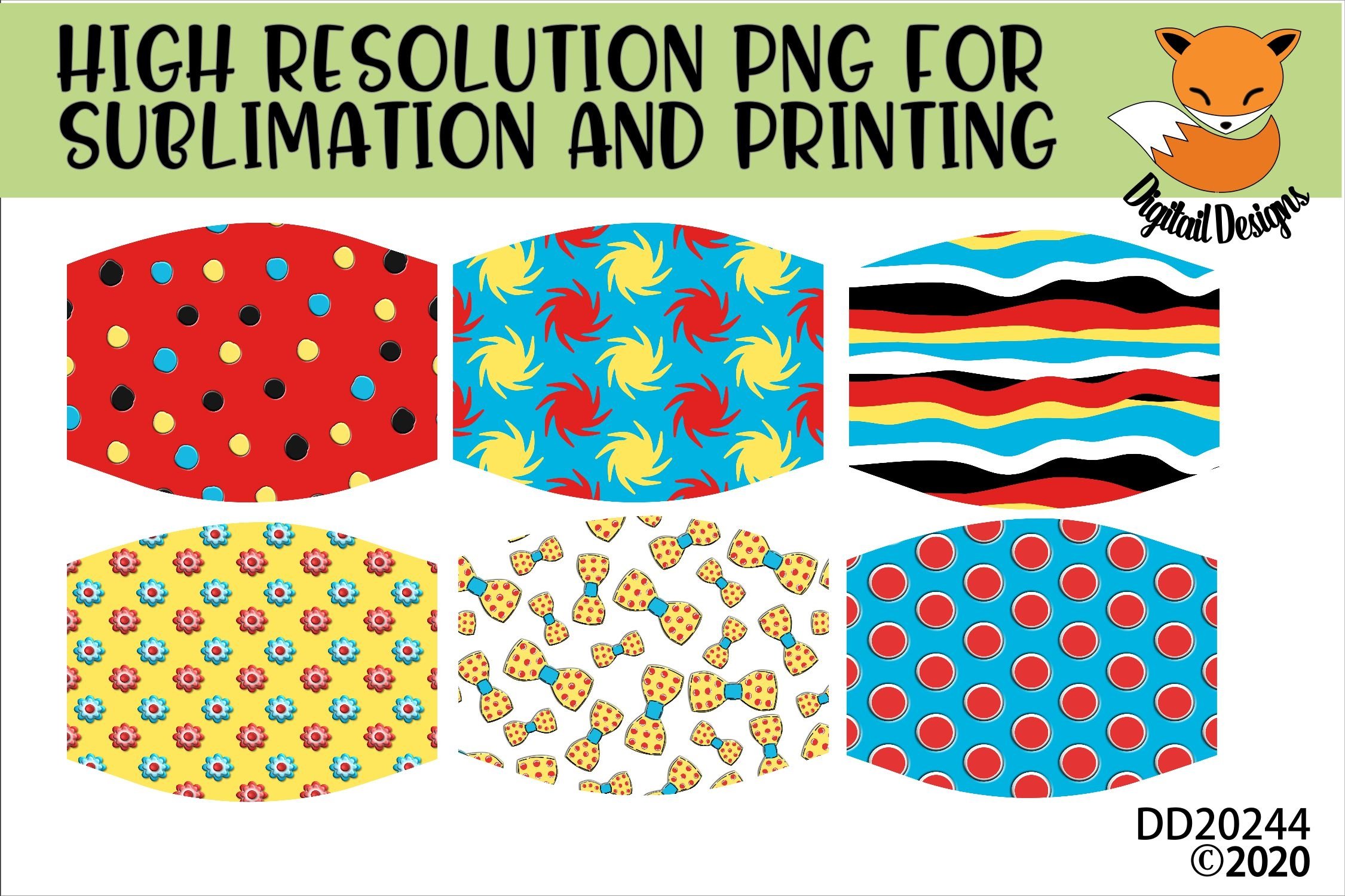 Children's Book Reading Inspired Sublimation Mask Bundle (803684 ...