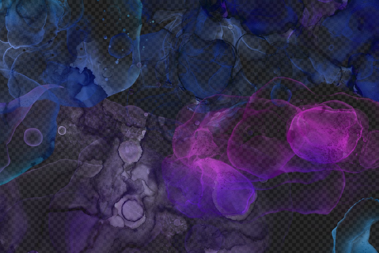 Liquid Ink Overlays (72522) | Textures | Design Bundles