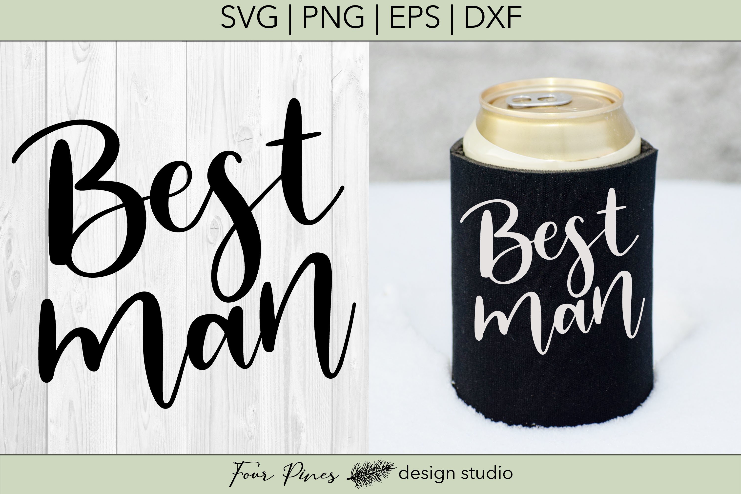 Best Man- Hand Lettered Cut File SVG PNG EPS DXF (273984) | SVGs ...