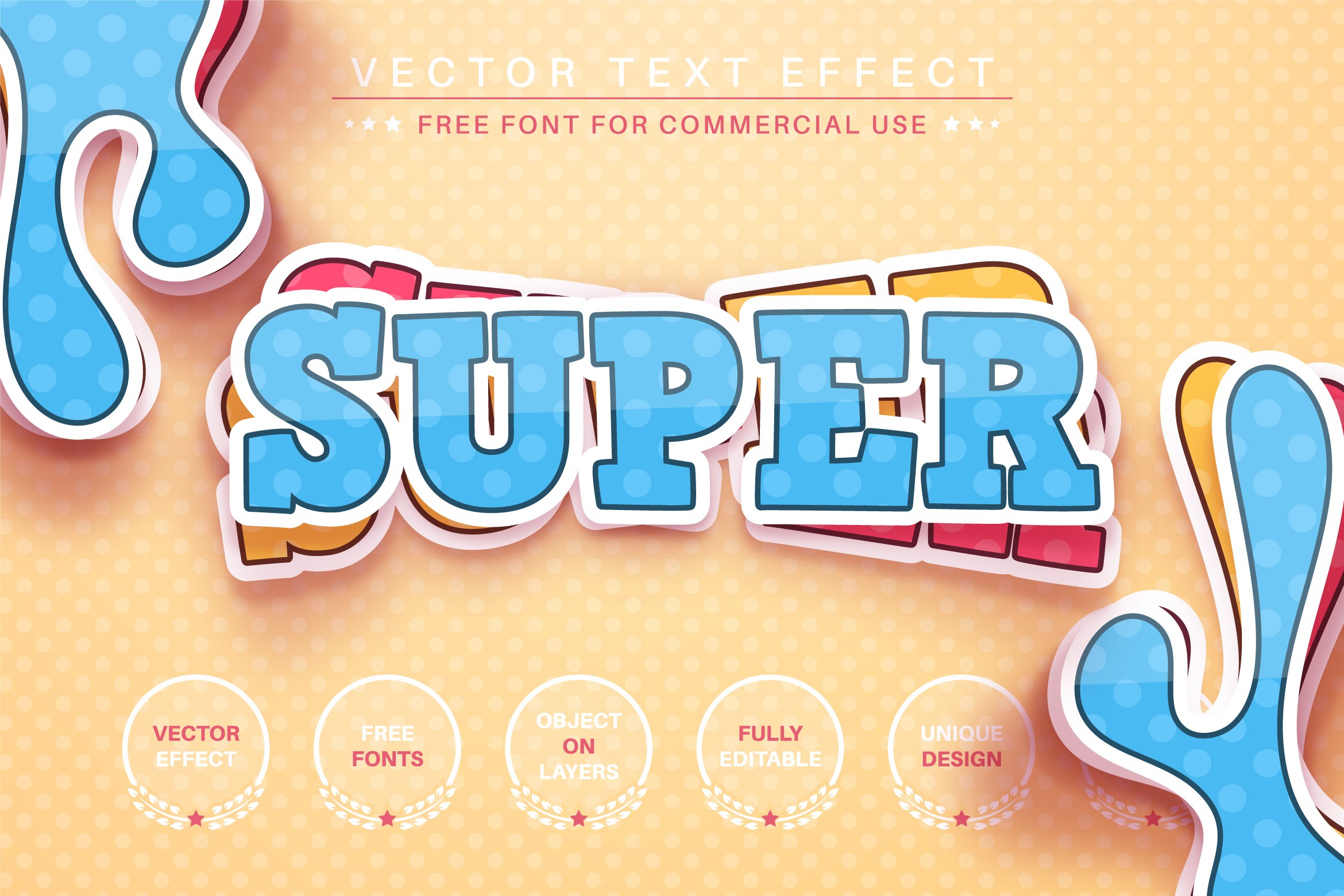 Super Sticker - Editable Text Effect, Font Style (1793915 ...