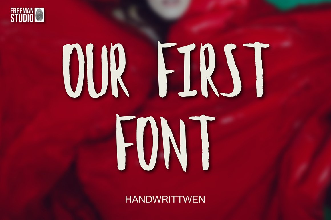 Our First Font (29286) | Script | Font Bundles
