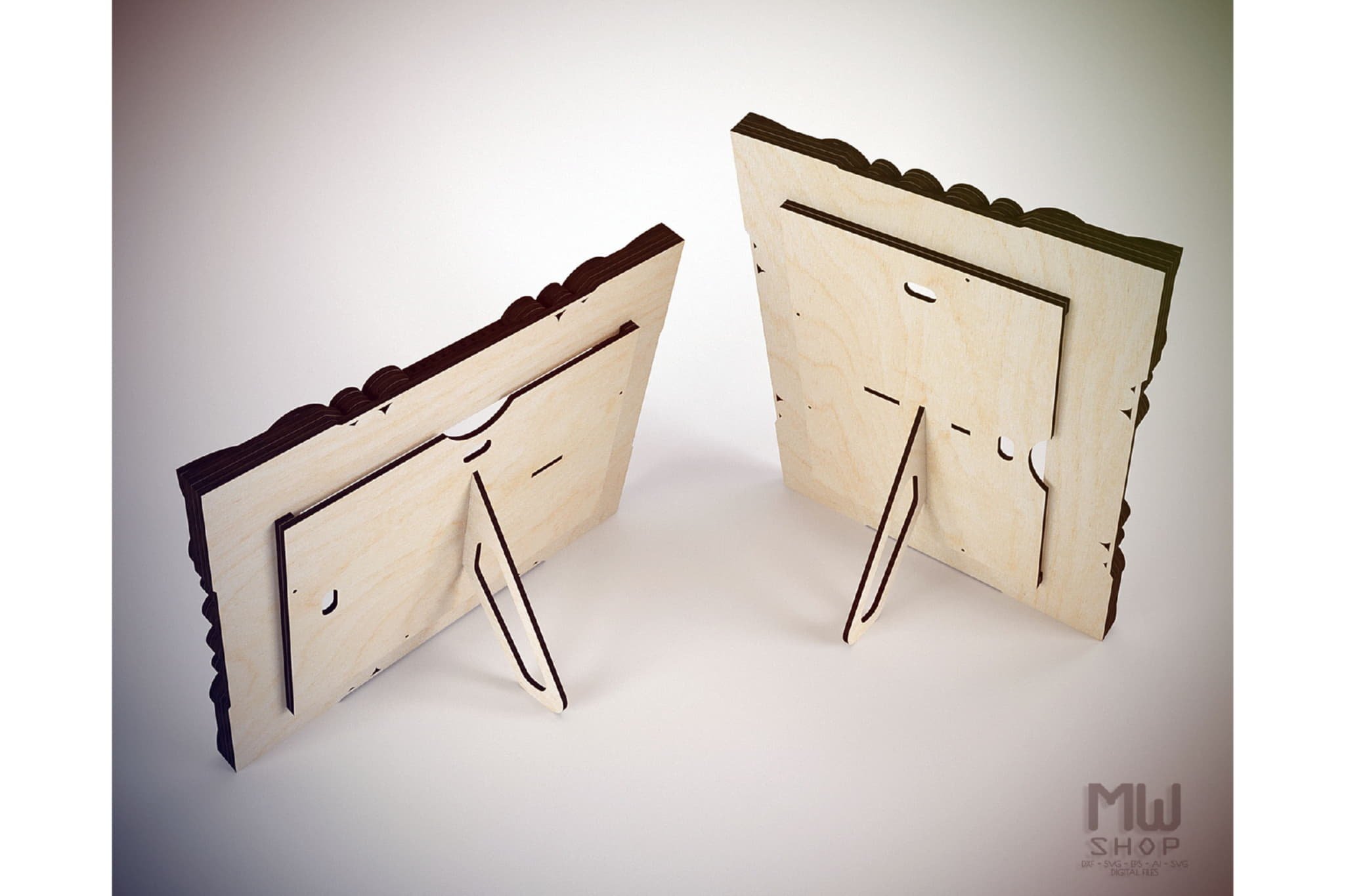 F16 - Multilayer Photo Frame, Laser Cut 5x7 Photo Frame DXF (580015 ...