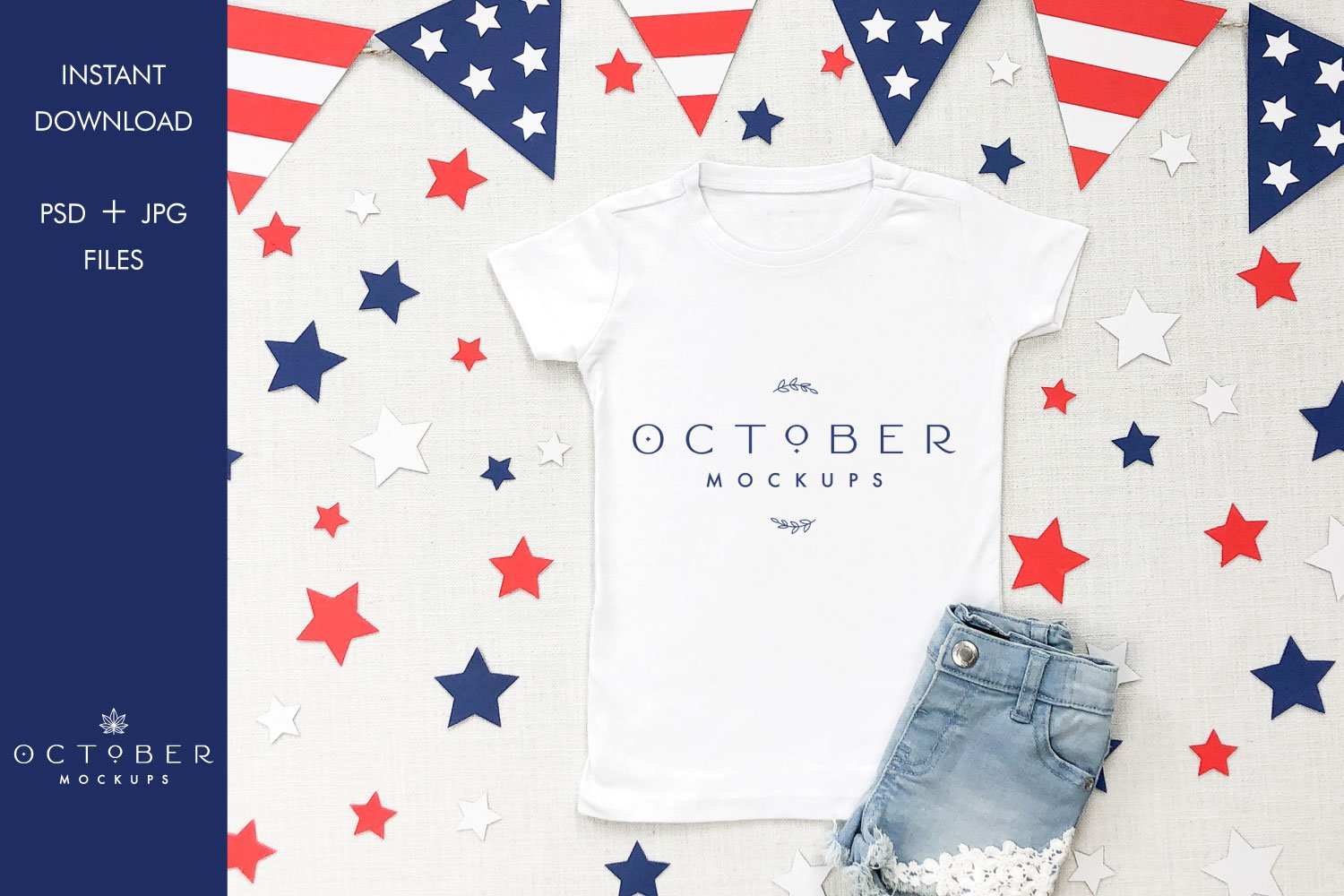 Mockup 4th of July Kids T-shirt in PSD and JPG | SVG mock up (559544 ...