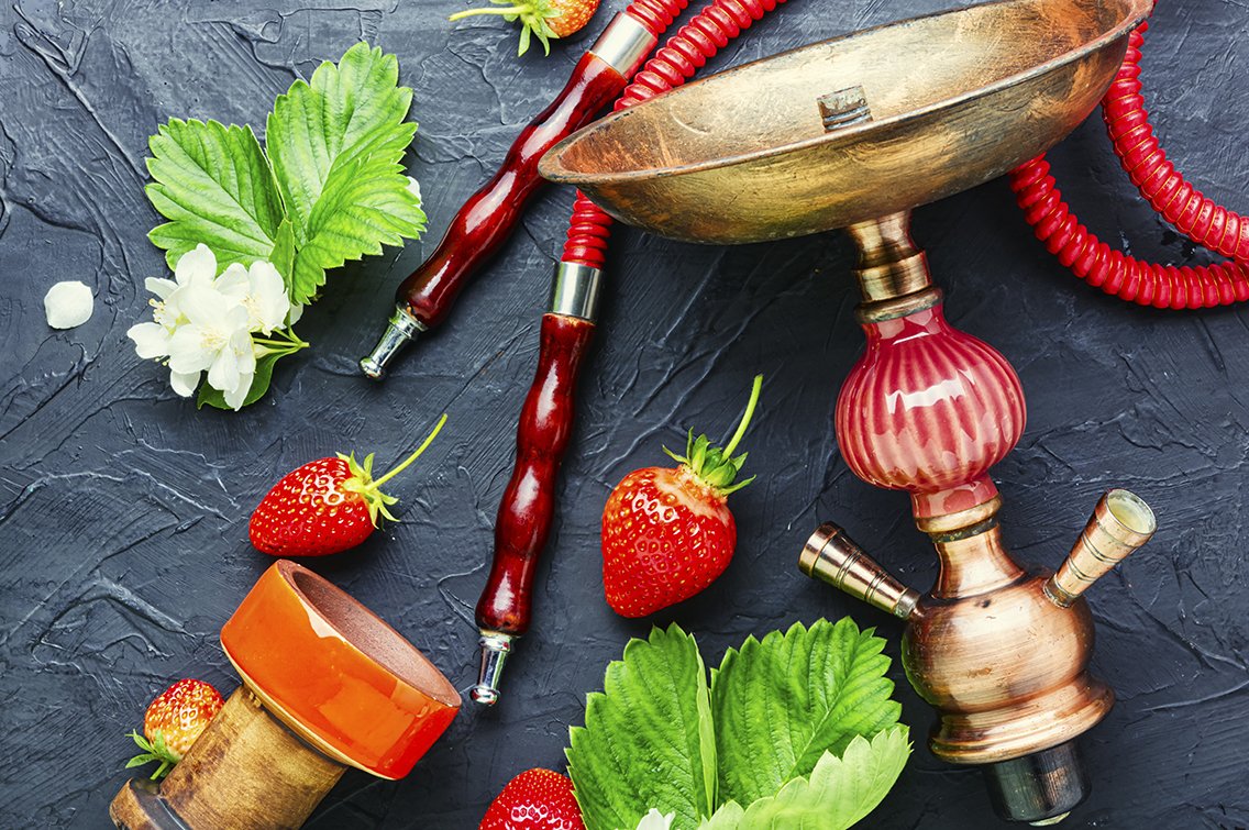 Shisha with strawberries (647435) | Food and Drink | Design Bundles