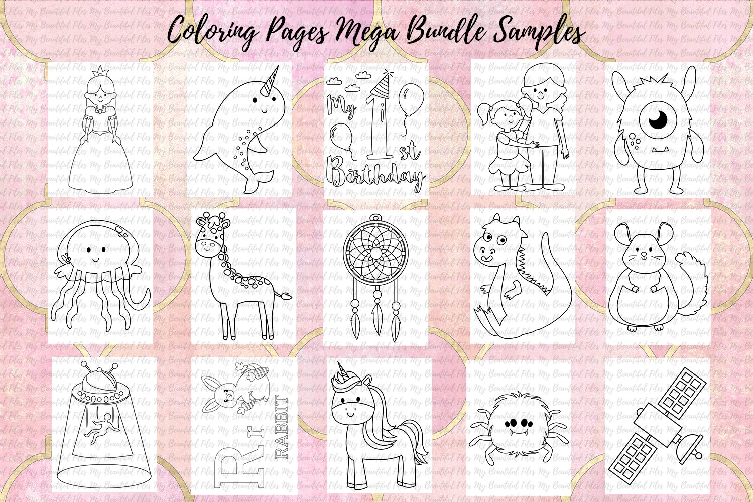 Coloring Pages For Kids Mega Bundle - Over 750 Pages (991828 ...