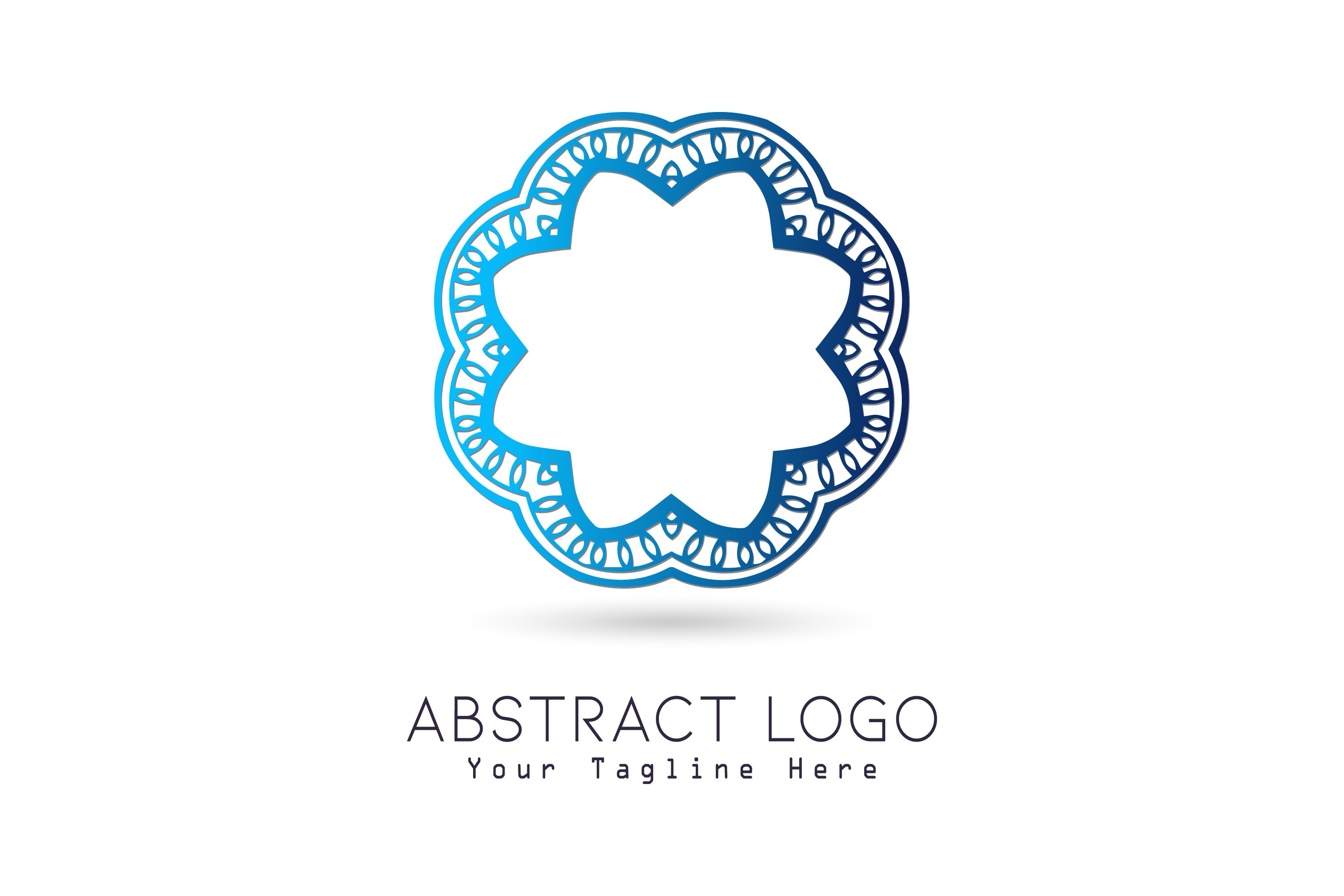 Logo Abstract Gradation Blue Color Design (888658) | Logos | Design Bundles