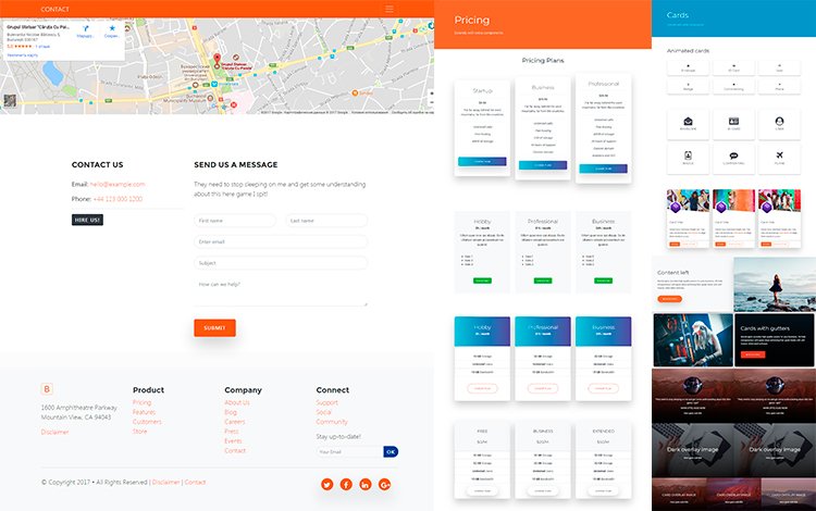 Bootstrap 4 Starter Kit Pro (67590) | Websites | Design Bundles