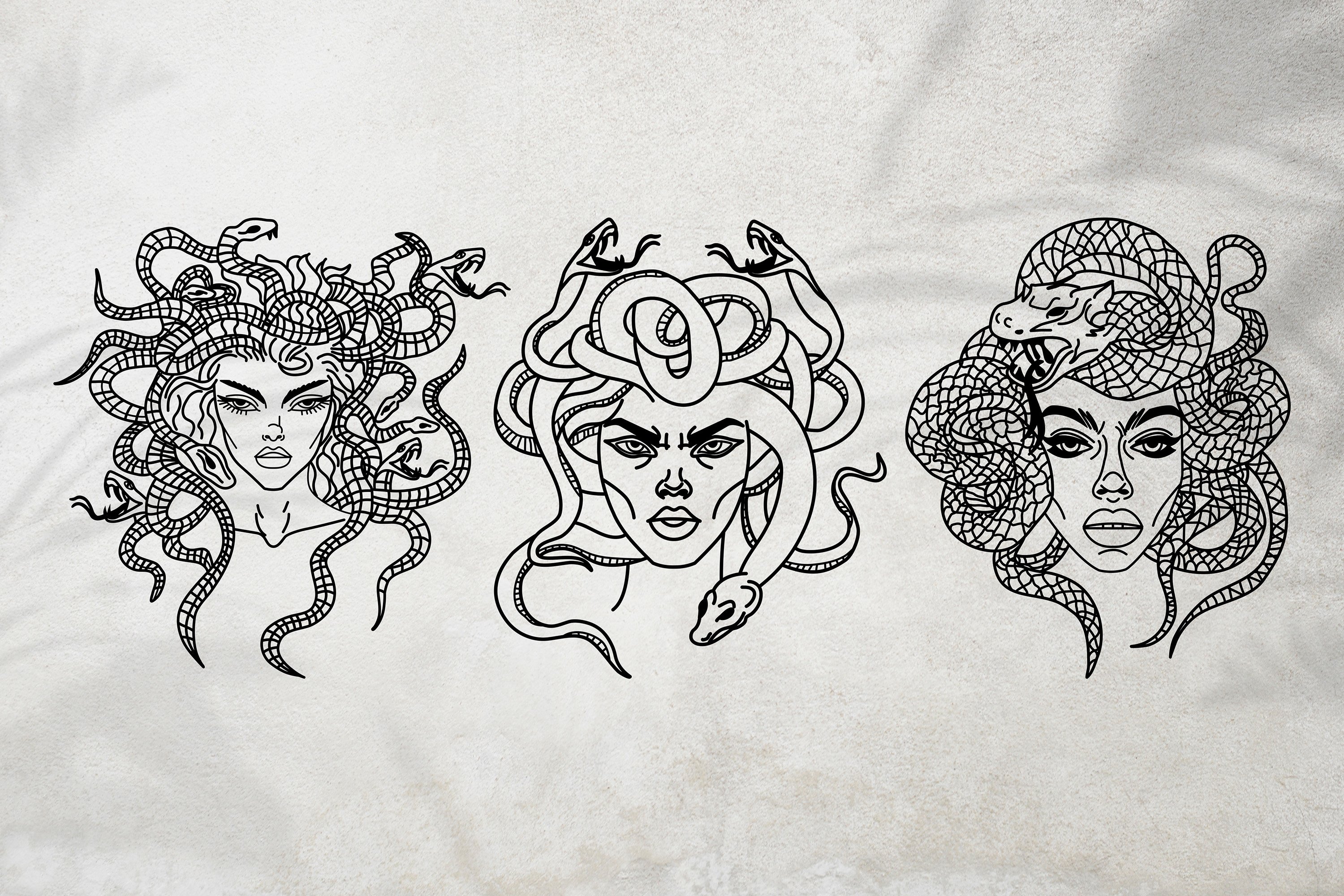 How To Draw Medusa Snakes - Infoupdate.org