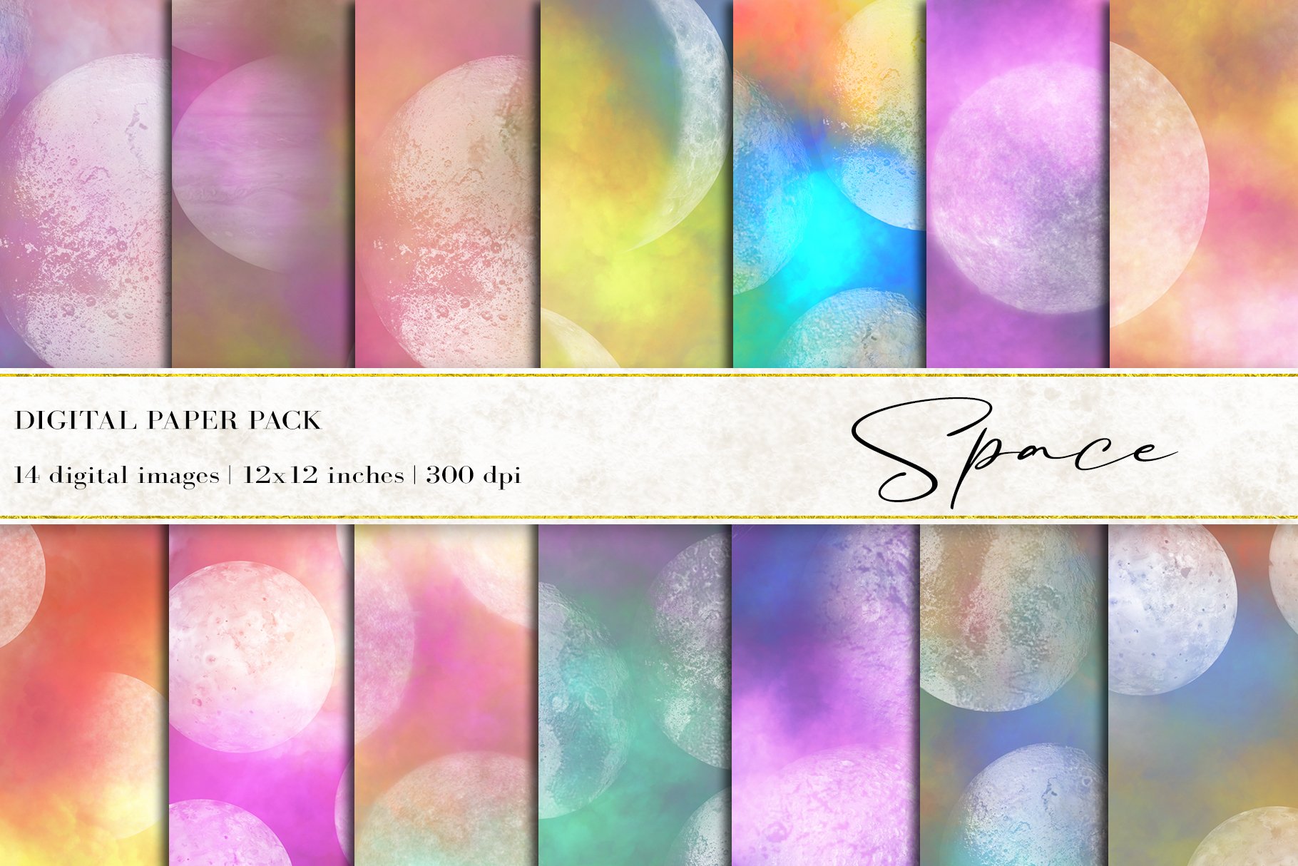 Space Digital Papers (2160380) | Backgrounds | Design Bundles