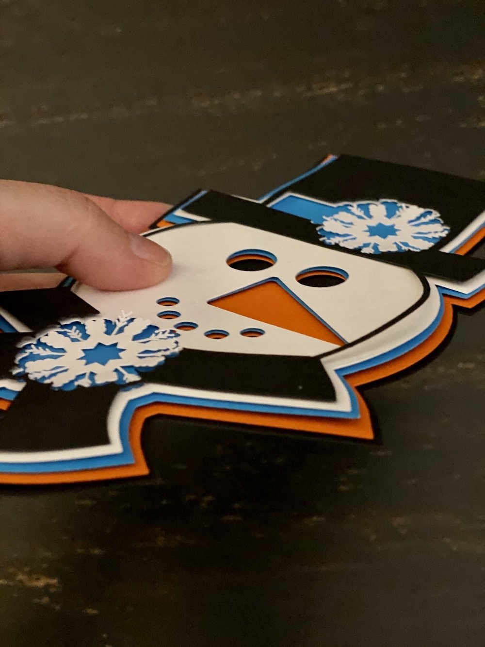 Snowman 3D Layered Design for Kids Crafts