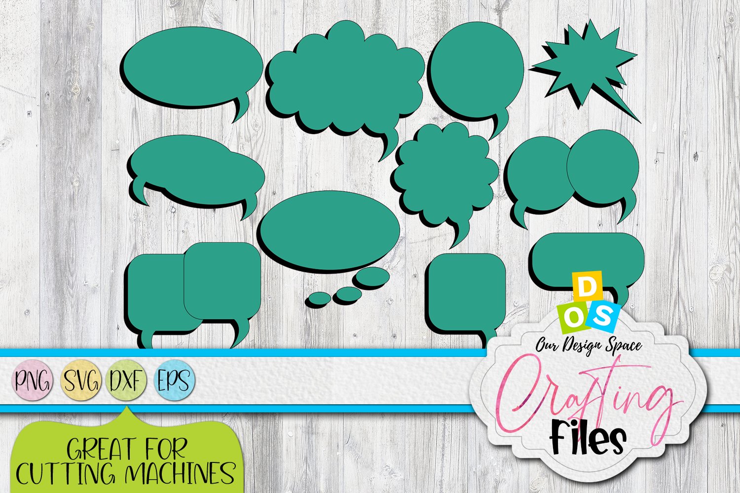Speech Bubbles SVG, DXF, EPS And PNG Files (116298) | SVGs | Design Bundles