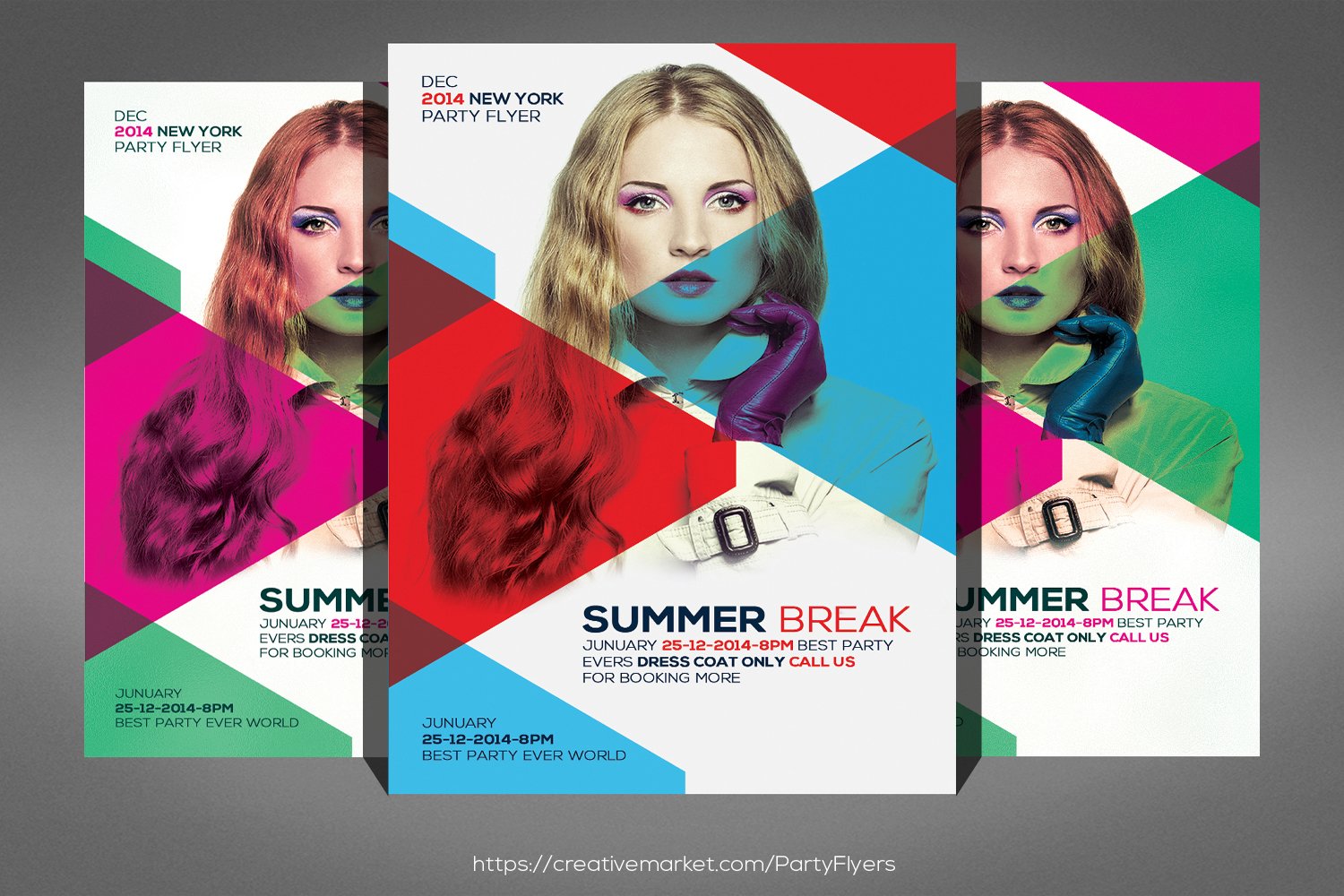 Girls Party Flyer (137932) | Flyers | Design Bundles