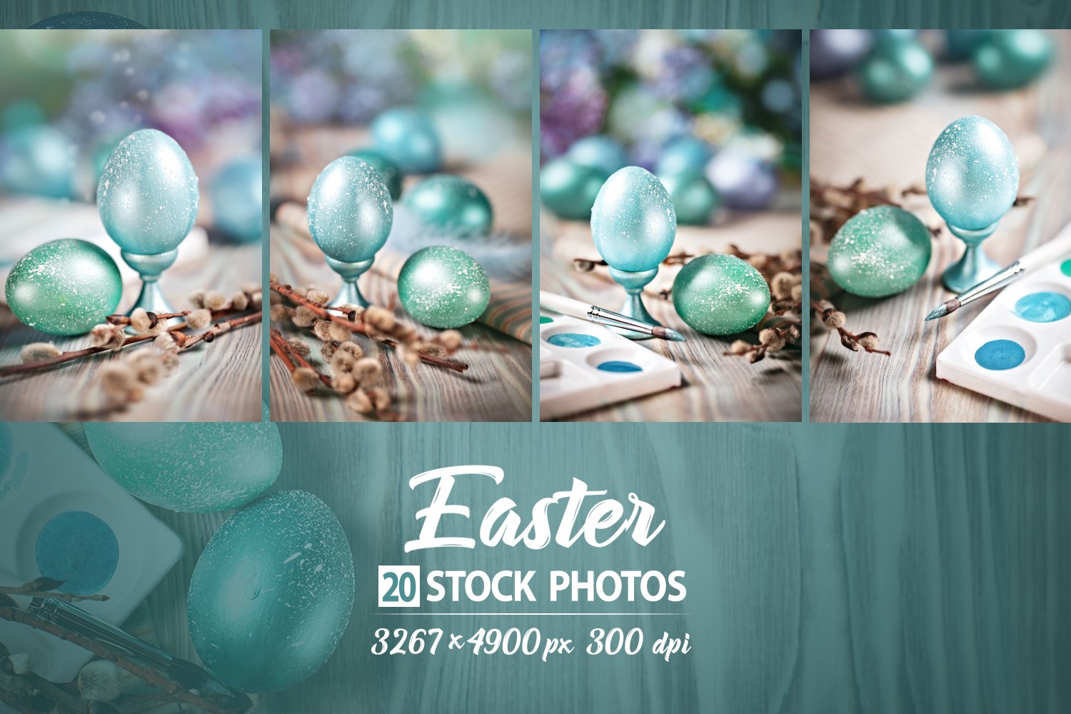 Bundle of greeting Easter backgrounds. (455712) | Food and Drink ...