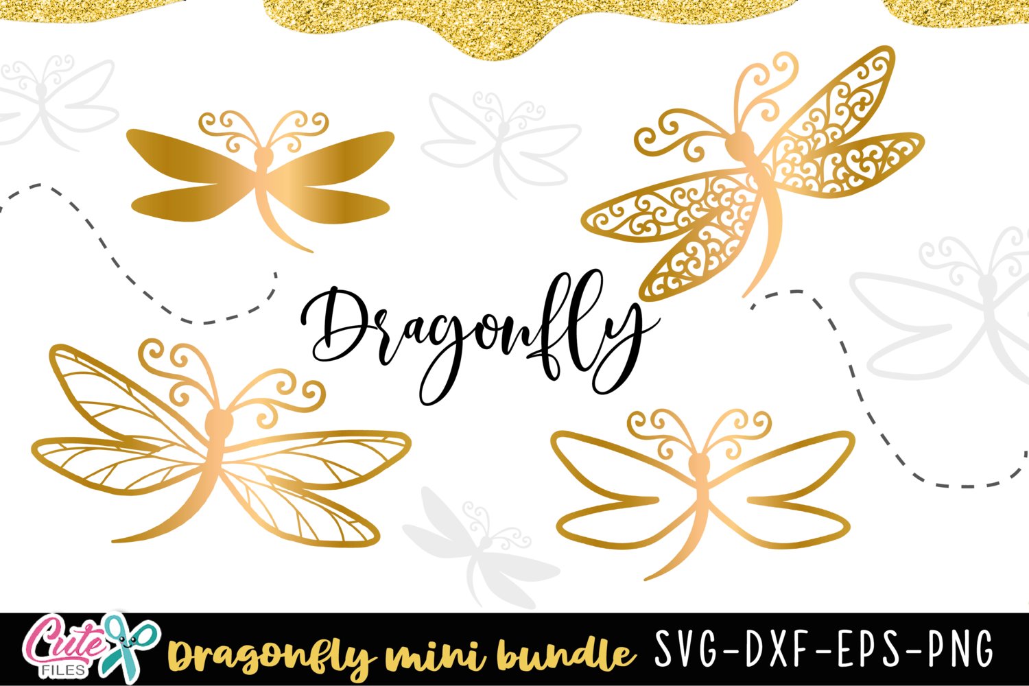 Dragonfly mini bundle SVG cut file for crafters (726457) | Cut Files ...