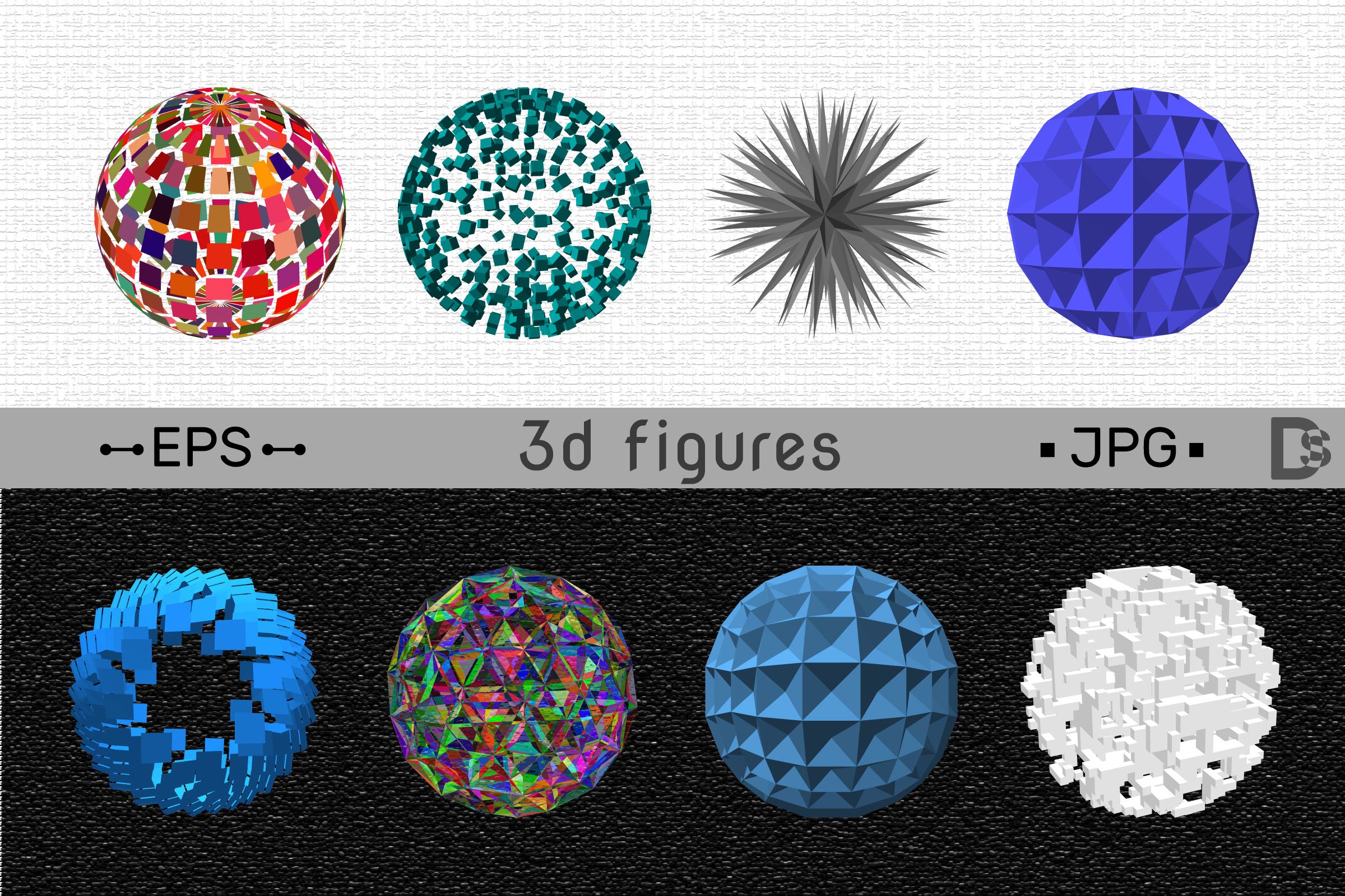3d spheres clipart. Vector illustrations (765918) | Vectors | Design ...
