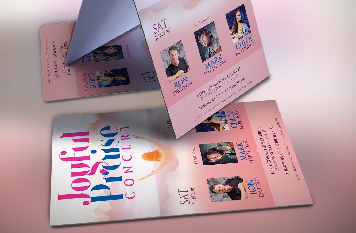 Praise Concert Flyer Template (15410) | Flyers | Design Bundles