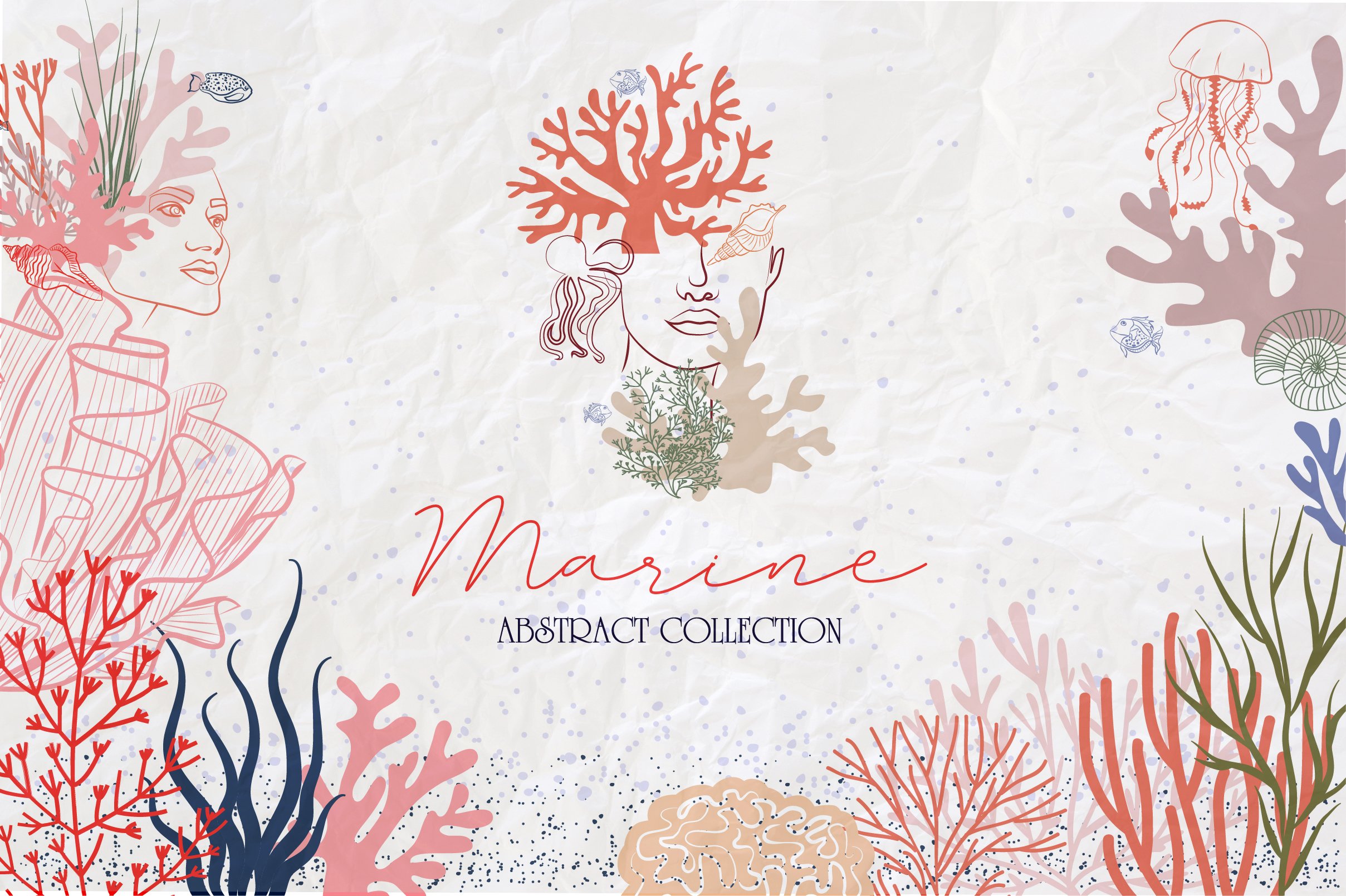 Marine Abstract Collection (547838) | Illustrations | Design Bundles
