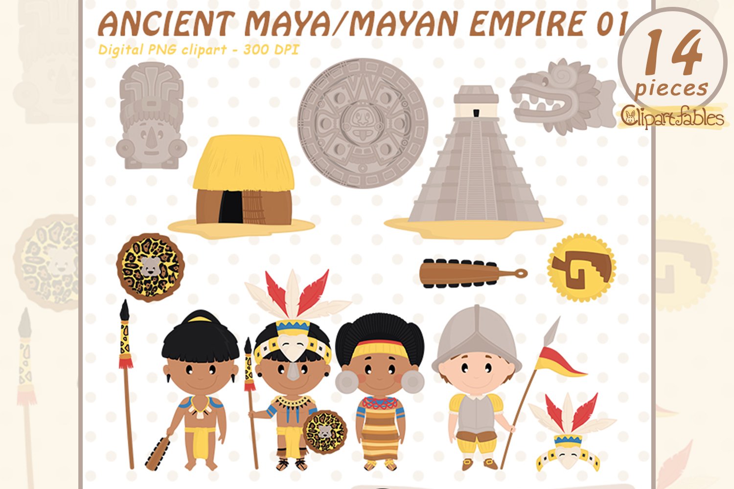 MAYA/ MAYAN clipart, Mesoamerican civilization, Cute indians (1178388 ...