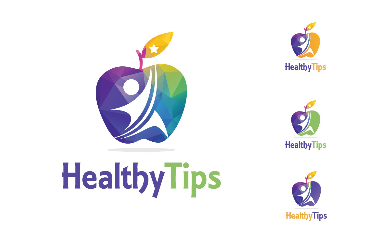 Healthy Life, Fitness Logo (114029) | Logos | Design Bundles