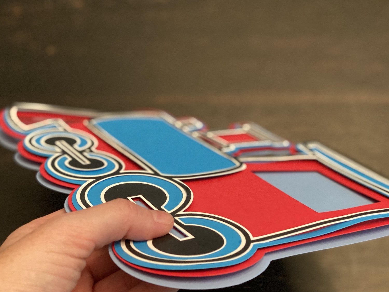 Train 3D Layered Design