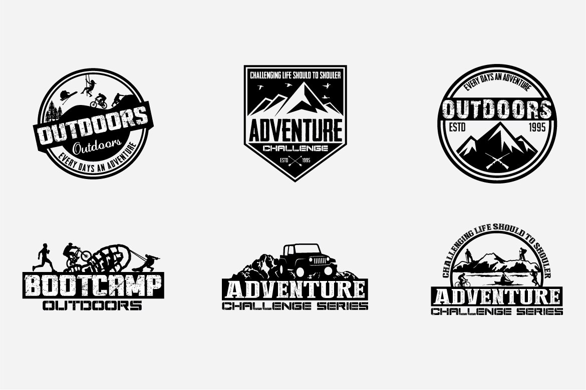 132 ADVENTURE BUNDLE (490311) | Logos | Design Bundles