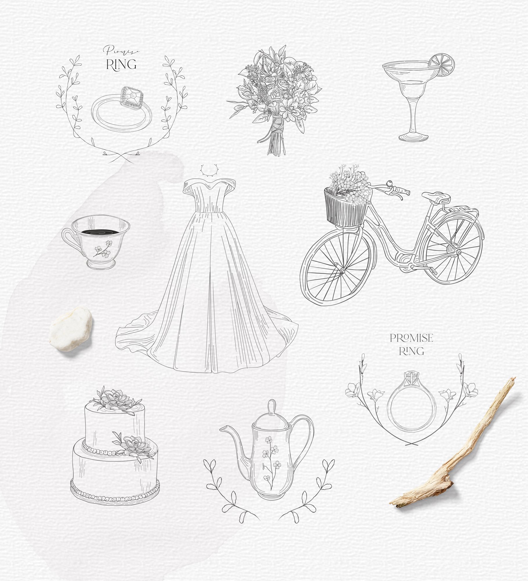 Hand drawn Decorative Illustrations (408837) | Illustrations | Design ...