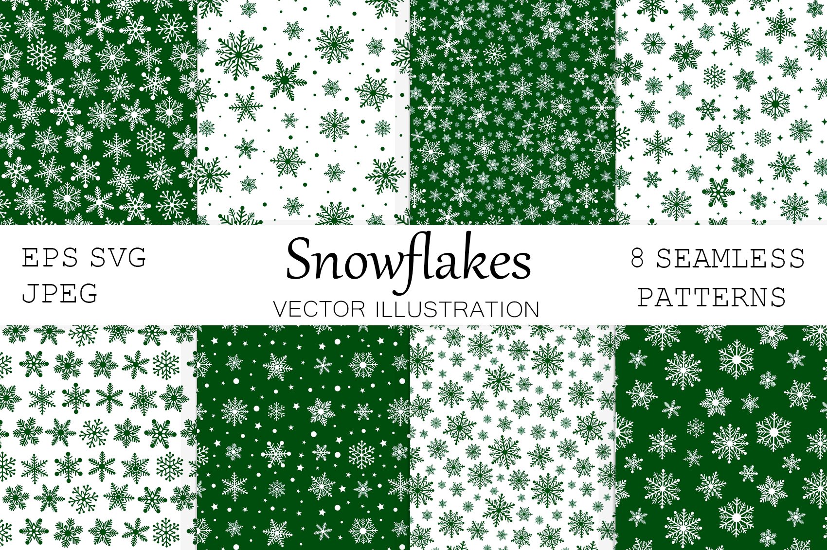 Snowflakes pattern. Christmas Snowflakes. Snowflakes SVG (1663298 ...