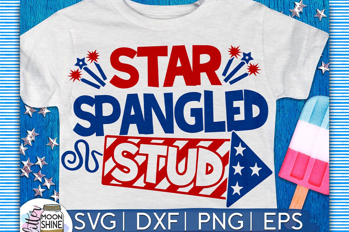 Star Spangled Stud SVG DXF PNG EPS Cutting Files (73802) | SVGs ...