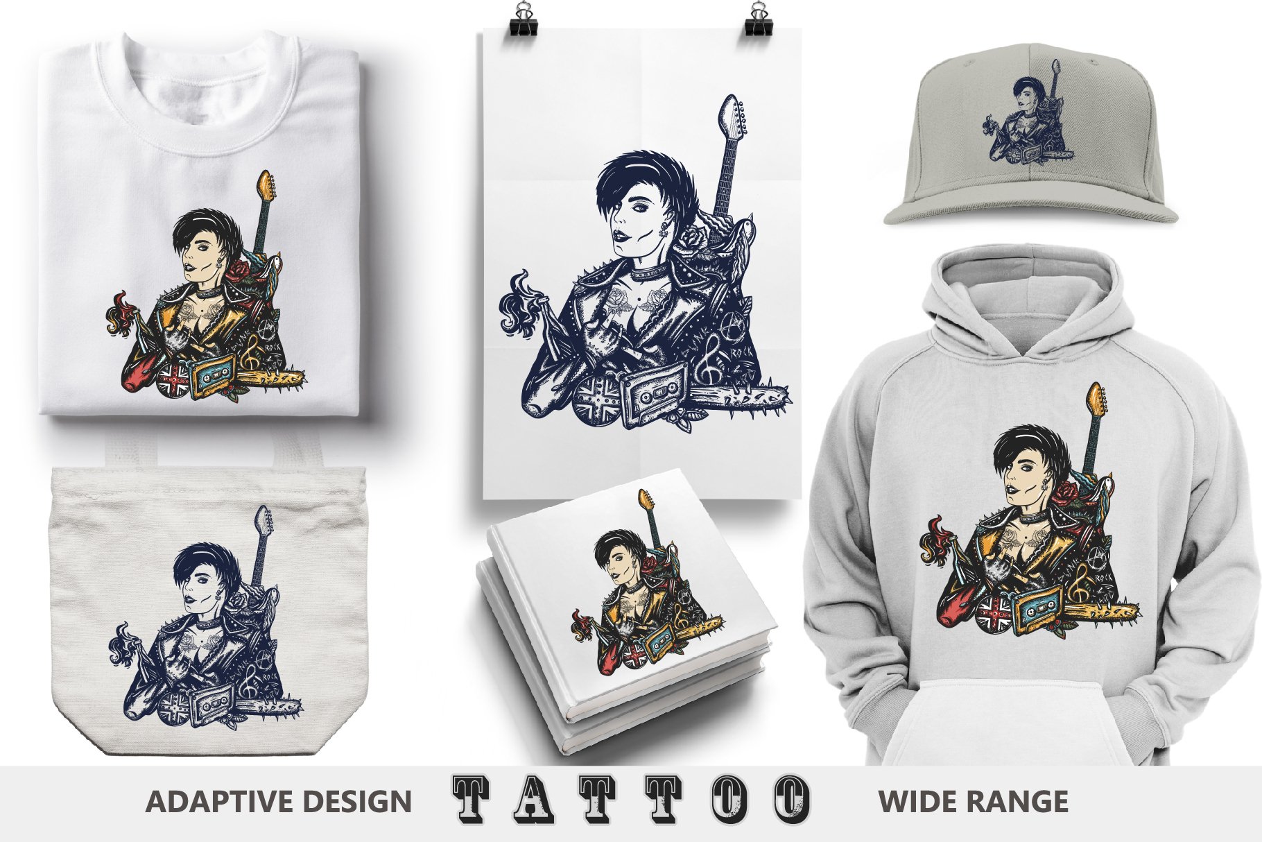 Punk girl (662446) | Illustrations | Design Bundles