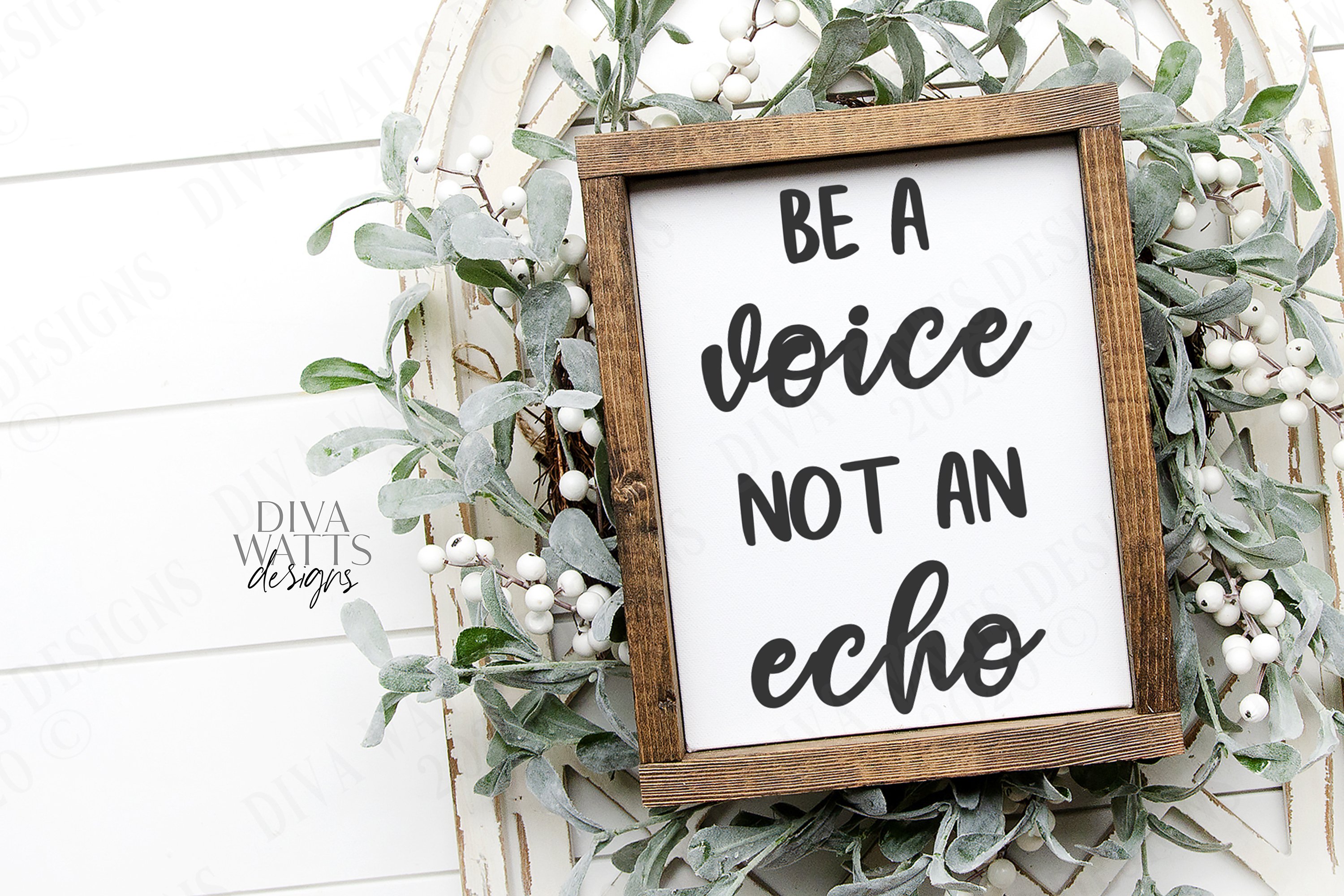 Be A Voice Not An Echo - Inspirational Motivational SVG EPS (453580 ...